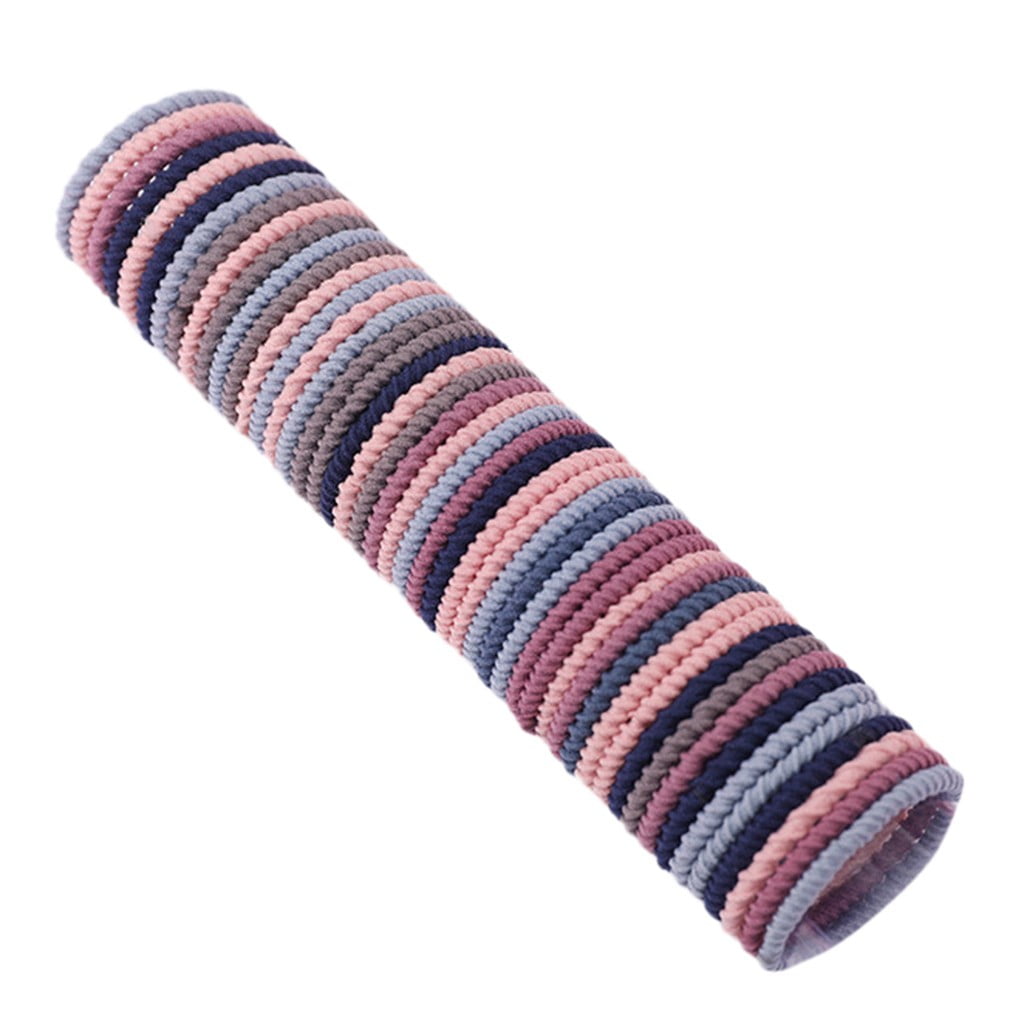 ZTTD 50Pcs Candy Color Hair Ties Band Hair Elastics Hair Bands Hair ...