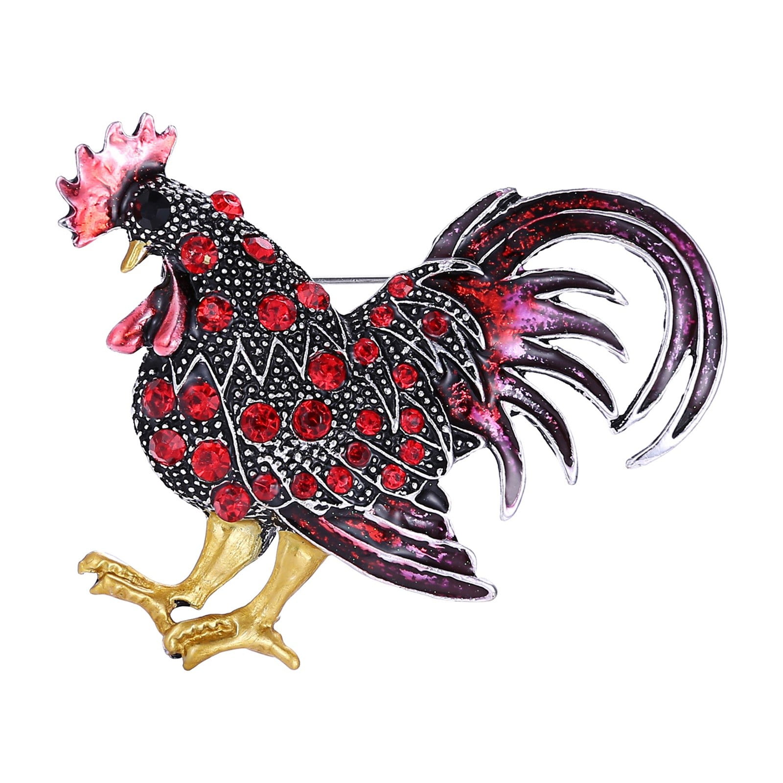 ZTTD Alloy Fashion Vintage Rooster Brooch Lapel Pin Ladies Clothing ...