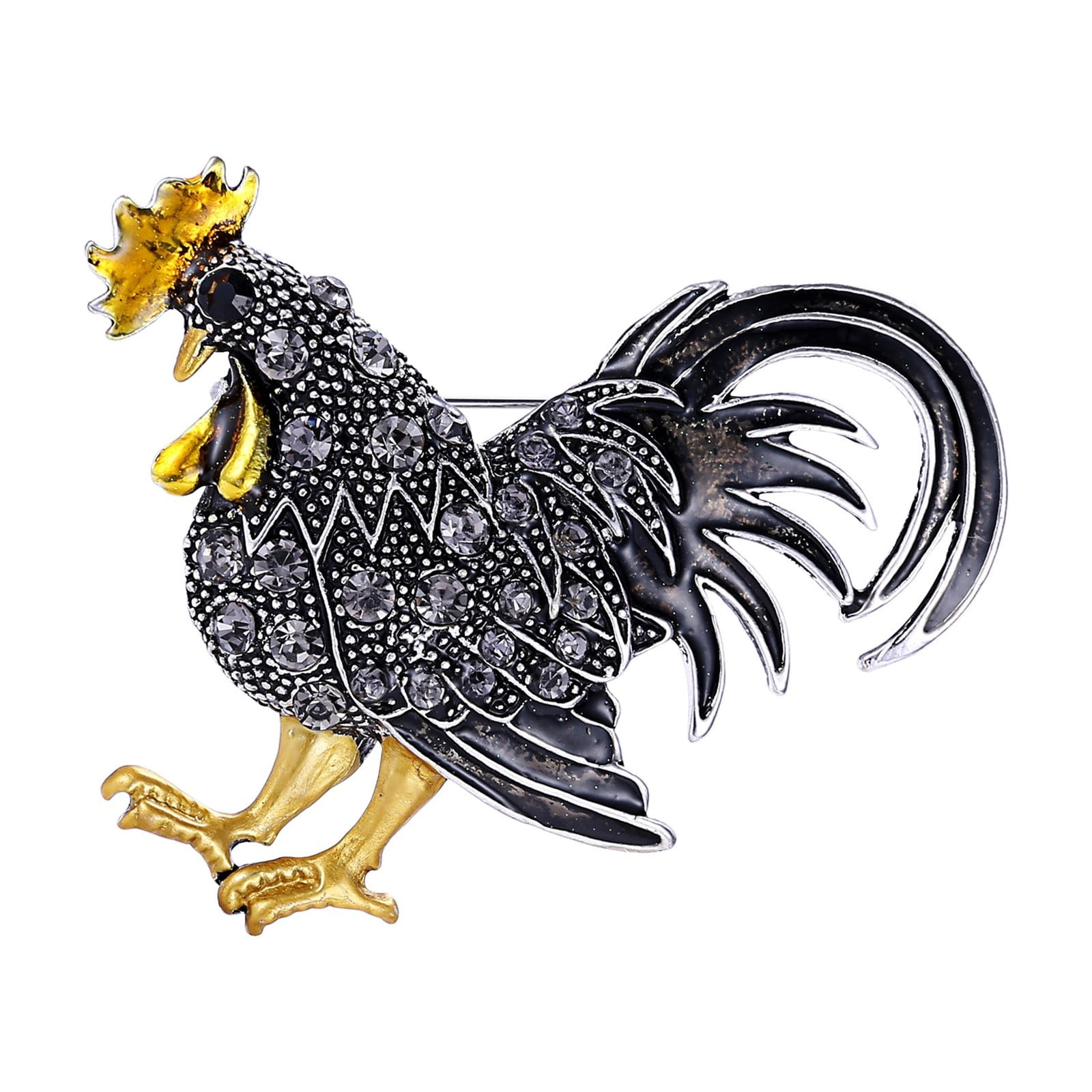 ZTTD Alloy Fashion Vintage Rooster Brooch Lapel Pin Ladies Clothing Pins Accessories Jewelry ...