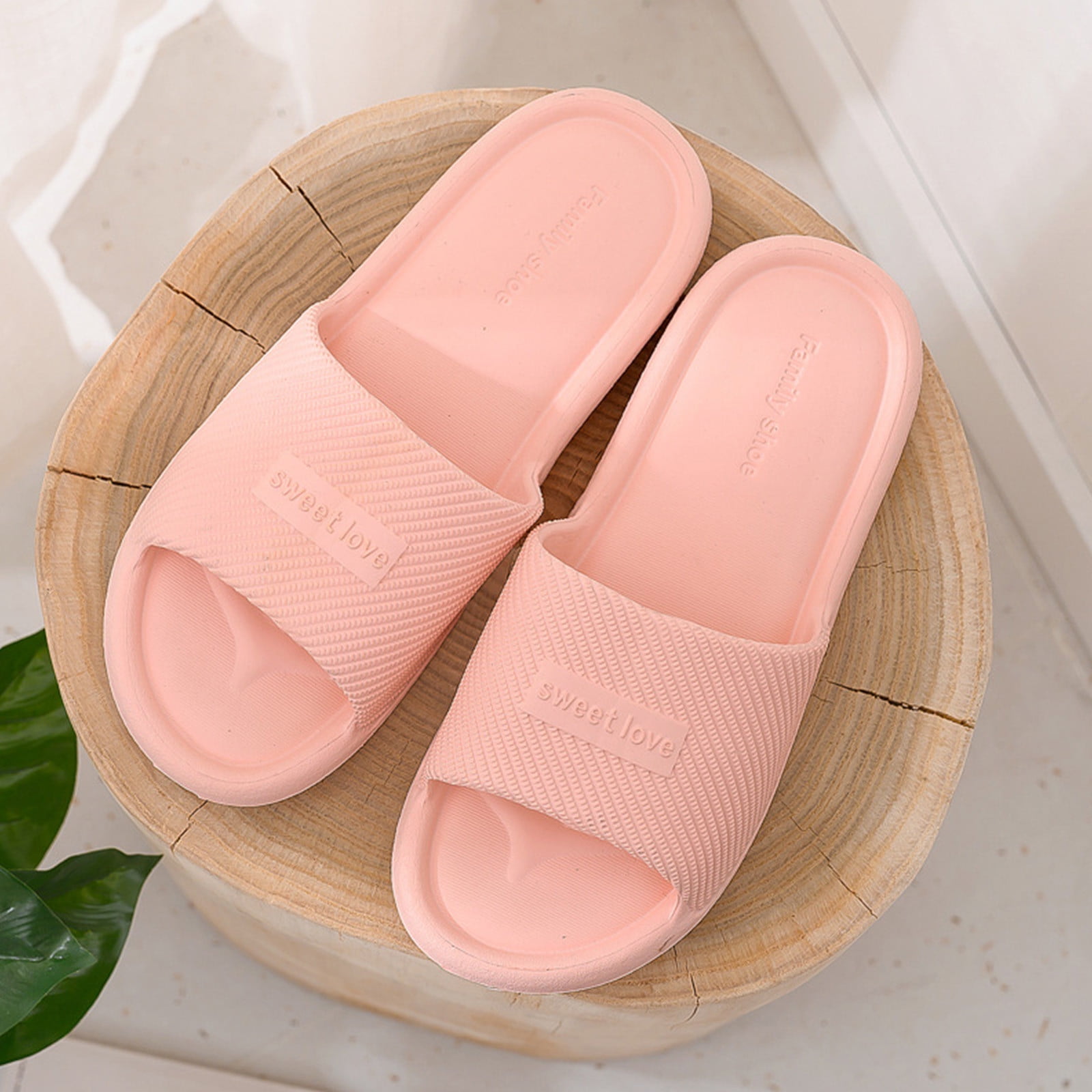 ZTTD Couples Home Bathroom Non-Slip Soft To Wear Slippers Flip Flops ...