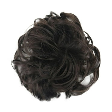 Jademall 1PC Messy Hair Bun Elastic Drawstring Loose Wave Large Curly ...