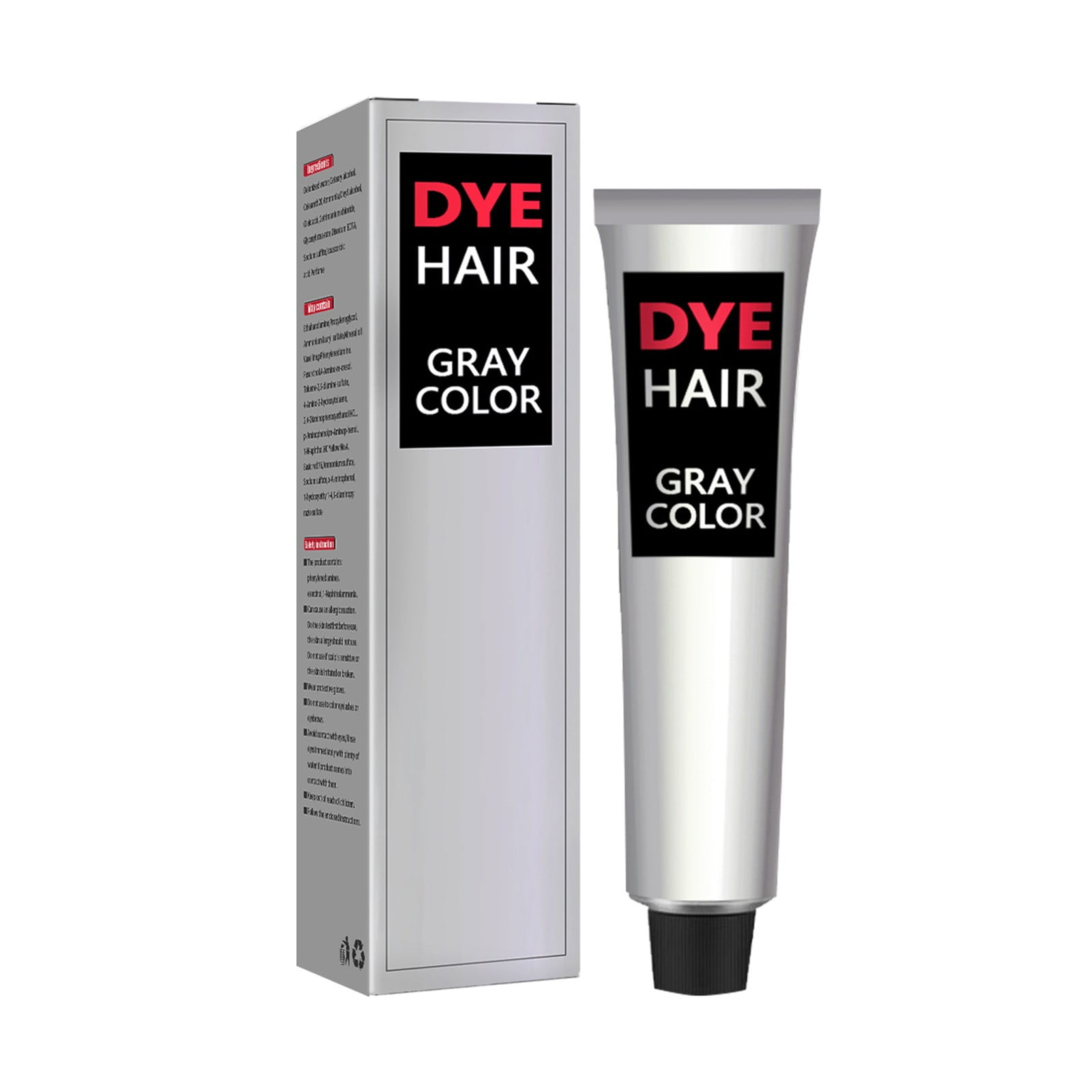ZTTD Emporary Silver Gray Hair Spray Color Coloring Mud Grey Hair Dye ...