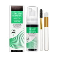 Aliver Eyelash Extension Foam Shampoo 50ml with Brushes,No-Irritation ...
