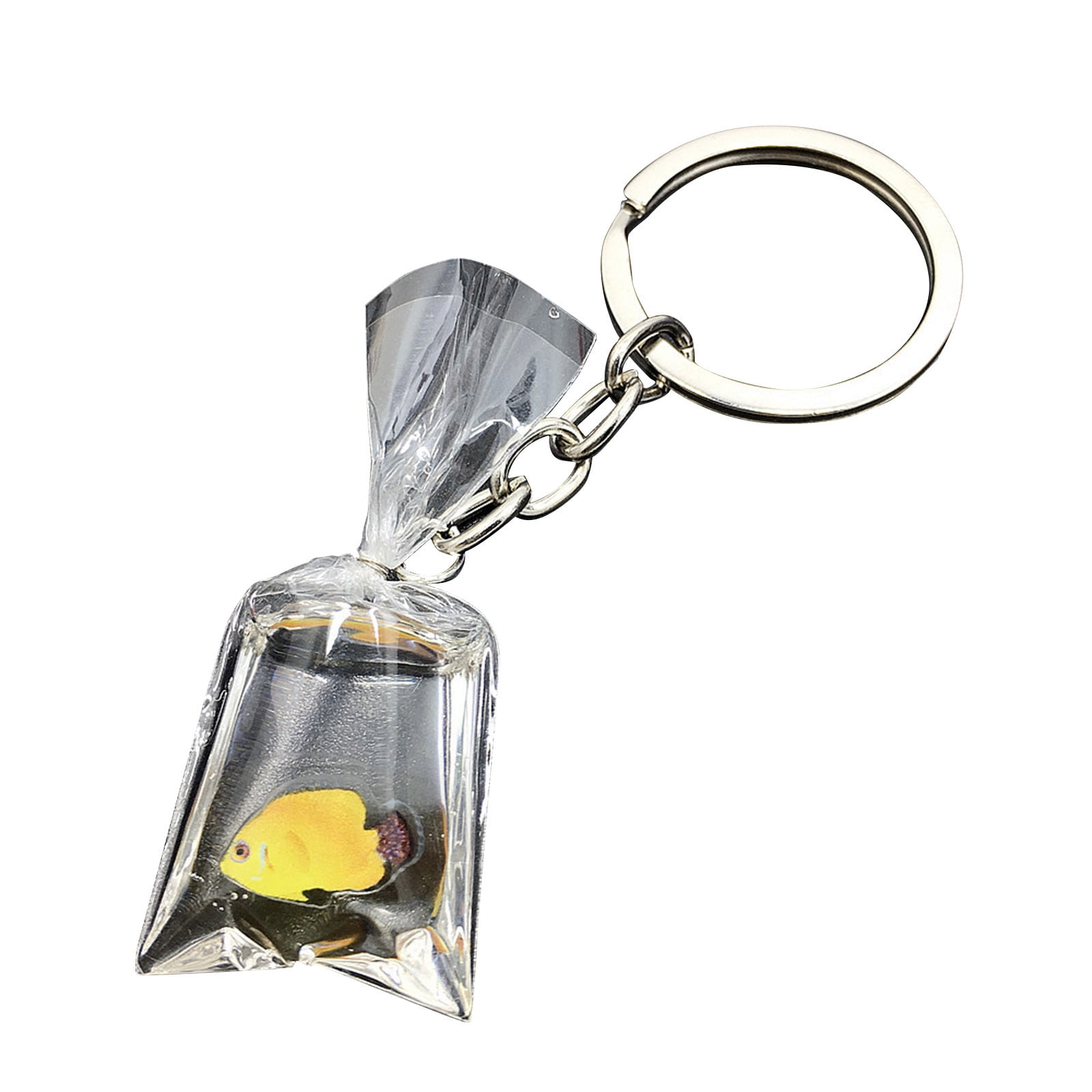ZTTD Fashion Fish Charm Keychain Fish Water Bag Charms Tropical Fish ...