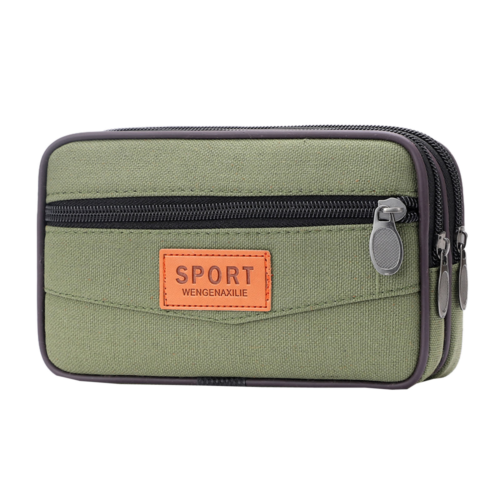 ZTTD Fashion Neutral Solid Color Canvas Water Proof Zipper Coin Purse ...