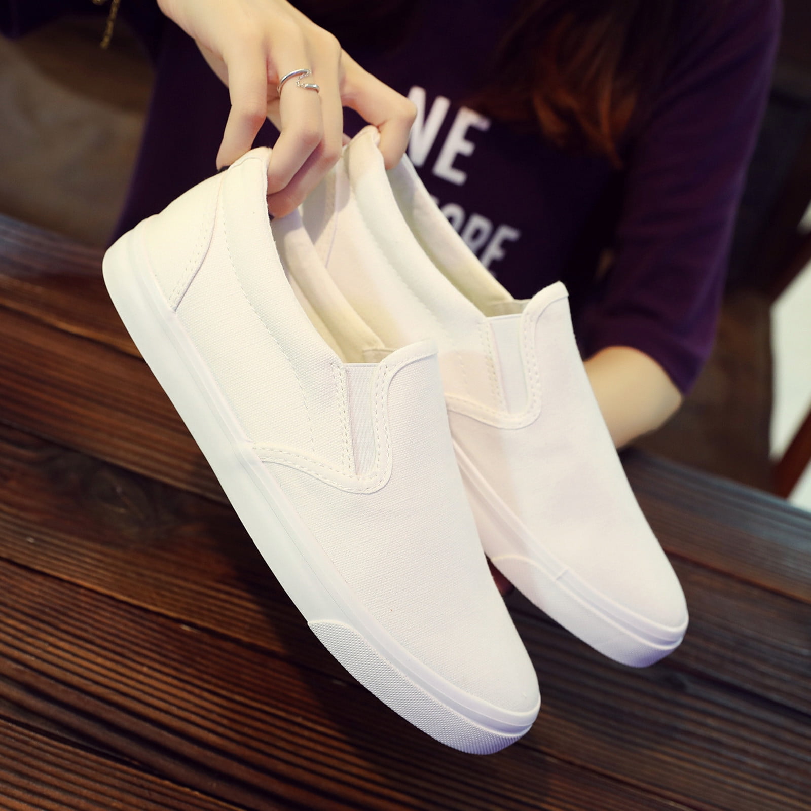 ZTTD Flats for Men Slip On Shallow Mouth Simple Single Shoes Casual ...