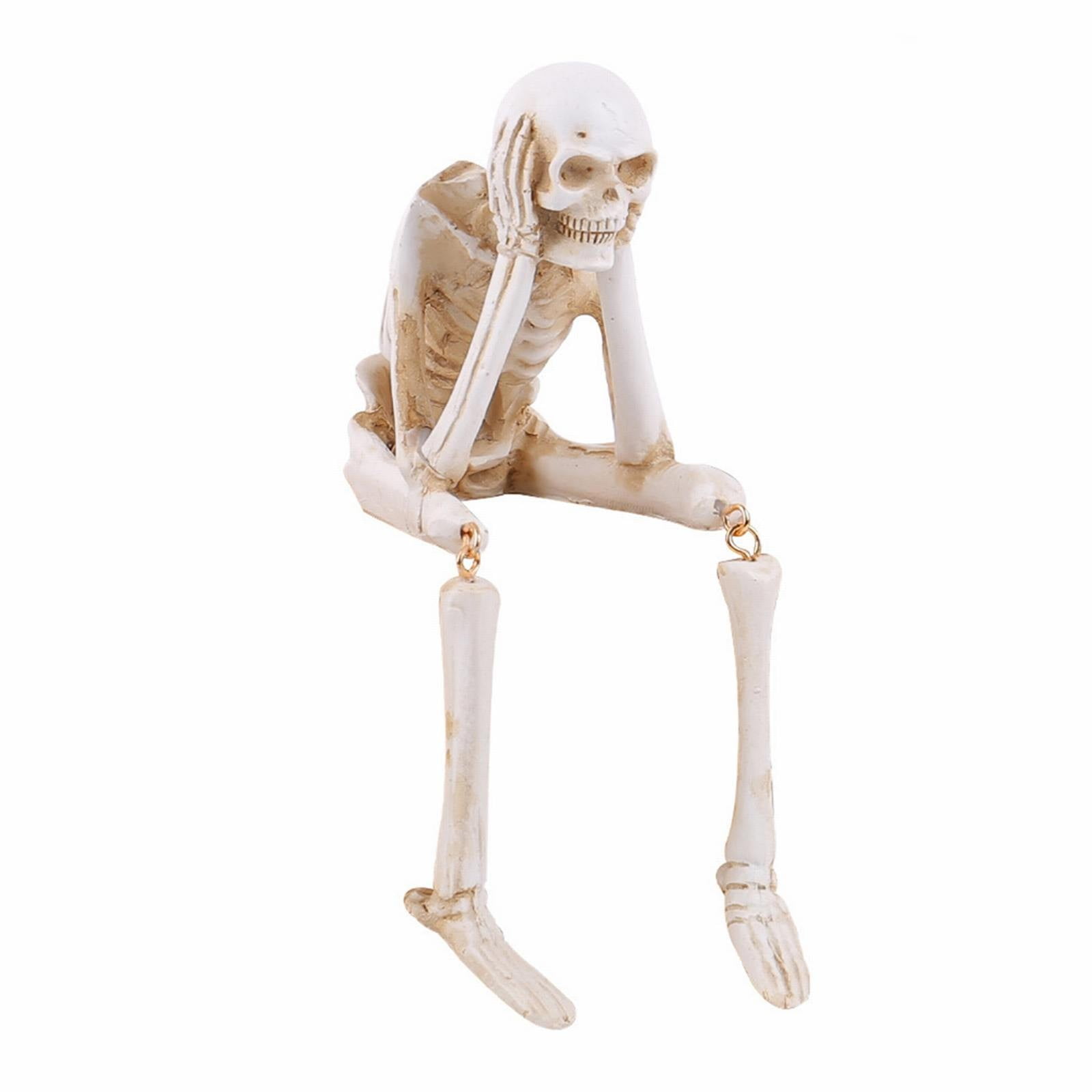 ZTTD Halloween Statues Hear No-Evil Skeleton Collectible-Figurines ...