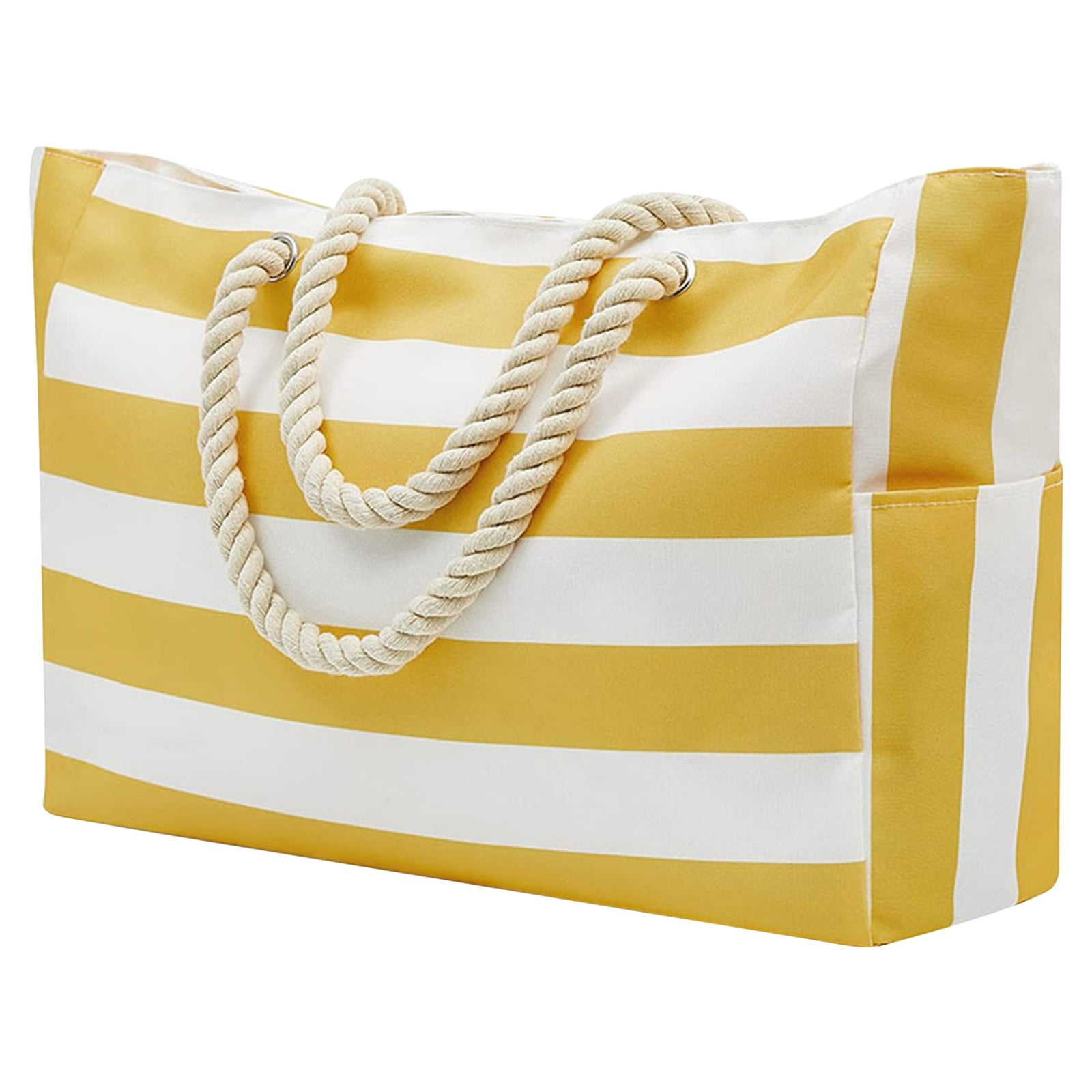 ZTTD Large Canvas Beach Bag for Women, Sandproof, Waterproof, Travel ...