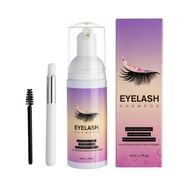 Aliver Eyelash Extension Foam Shampoo 50ml with Brushes,No-Irritation ...