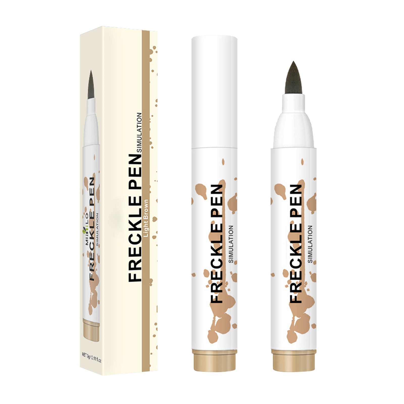 ZTTD Lifelike Freckle Pen Dot Pen Long Lasting 2.5ML, Light Brown ...