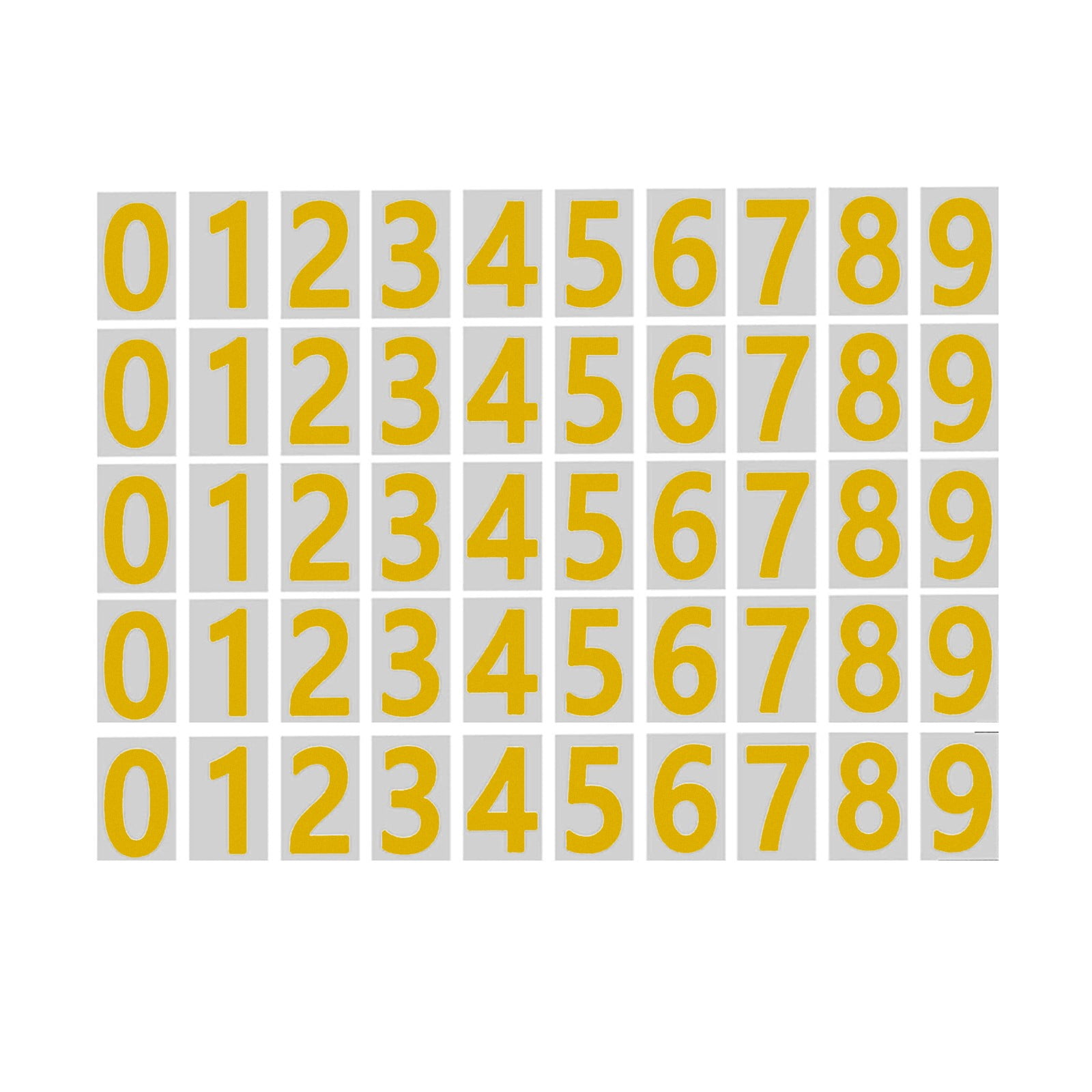 ZTTD Mailbox Numbers for Outside 5 Sets 0-9 Reflective Number Stickers ...