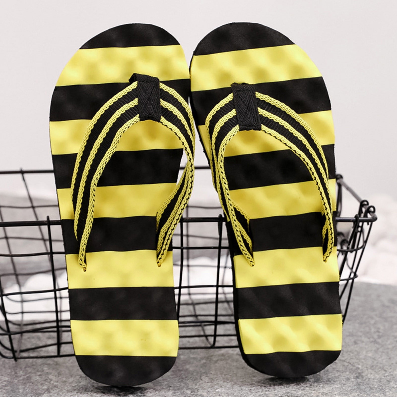 ZTTD Men Shoes Flat Bottom Herringbone Slippers Flip Flops Fashion ...