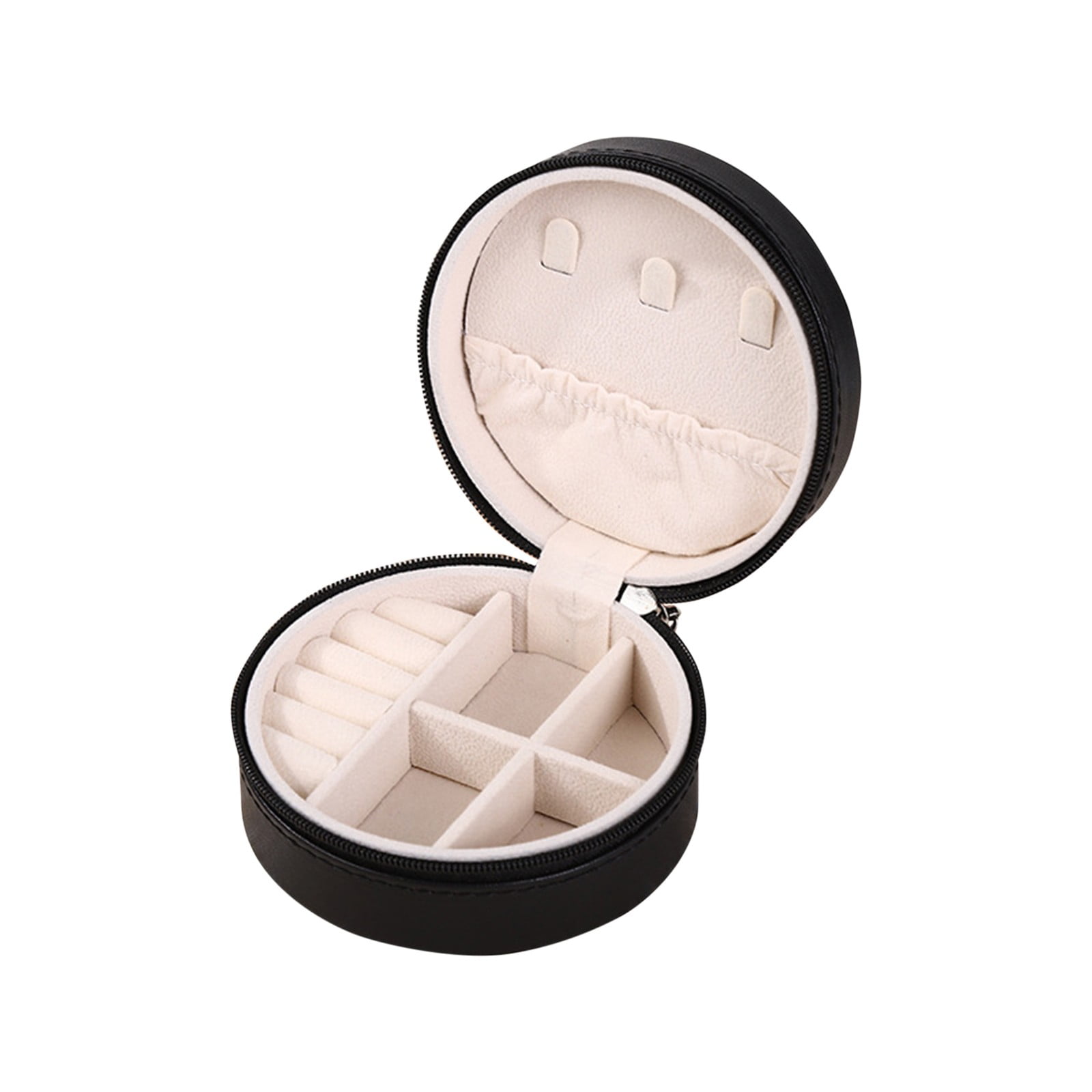ZTTD Mini Travel Jewelry Box for Women Girl Leather Gift Display ...