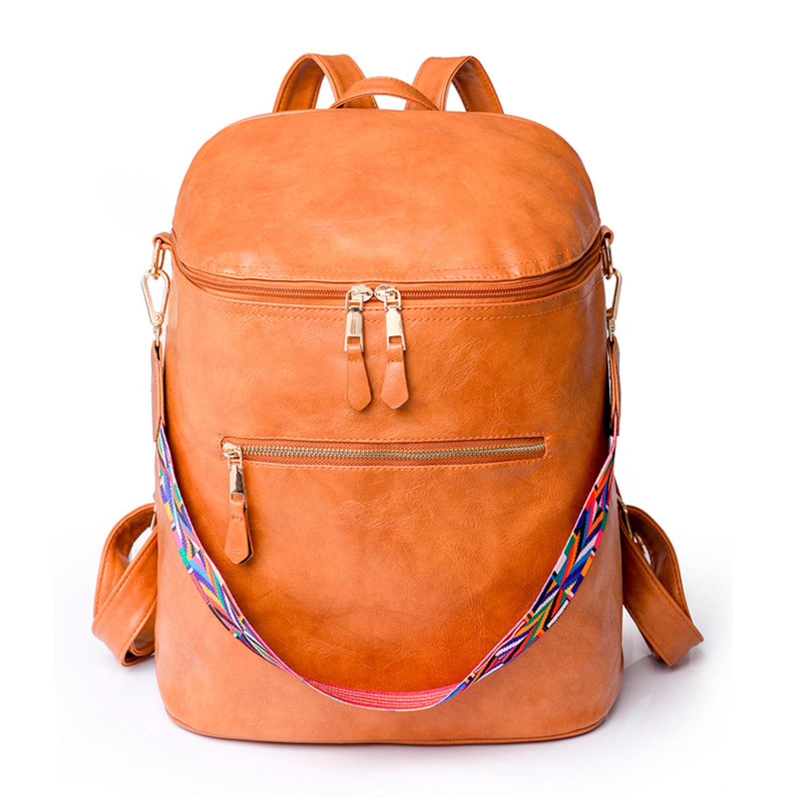 ZTTD PU Leather Capacity Convertible Backpack Women Bag Women Backpack ...
