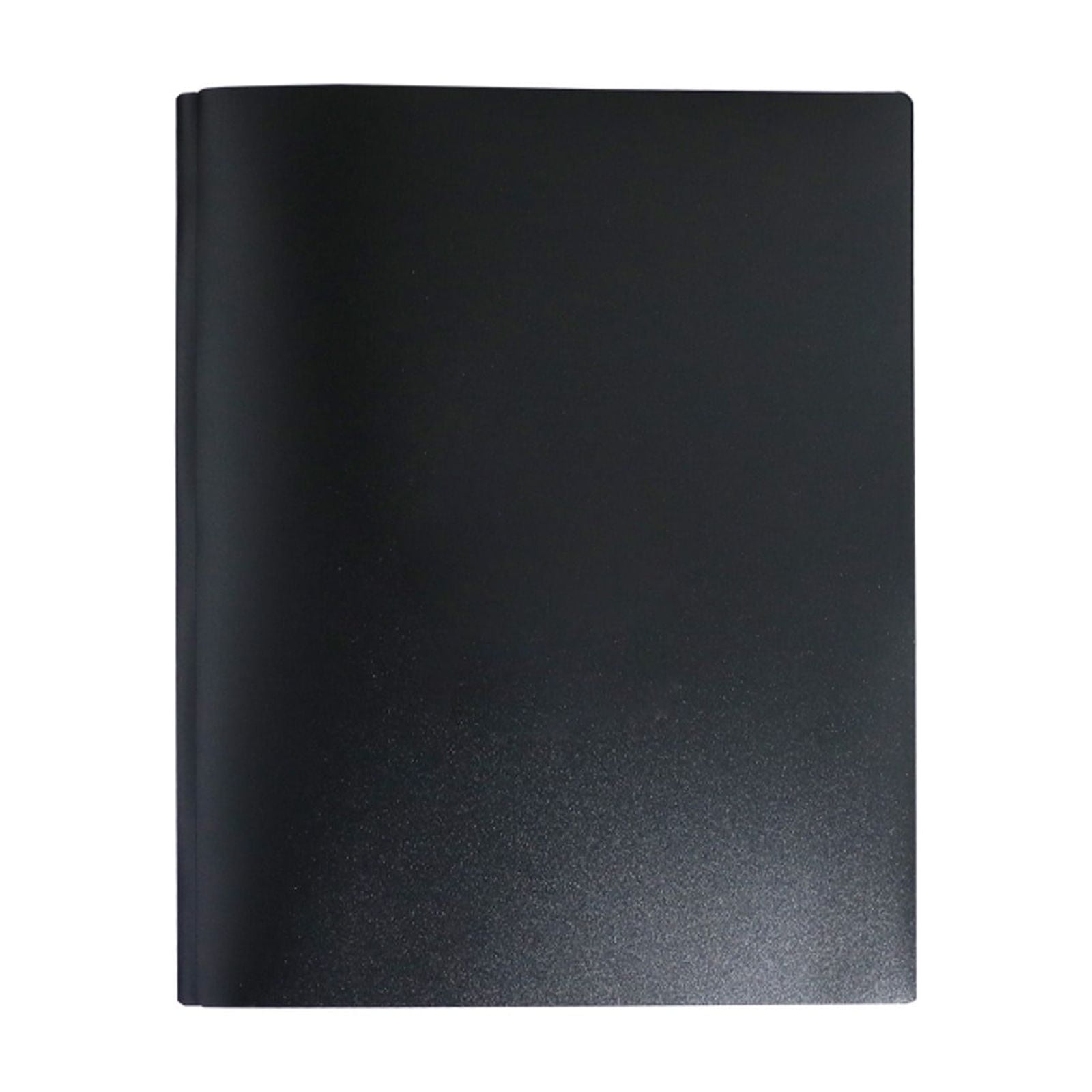 ZTTD Plastic 2 Pocket Folders with 3 Prongs, (1 Pack, Black), 3-Clasp ...