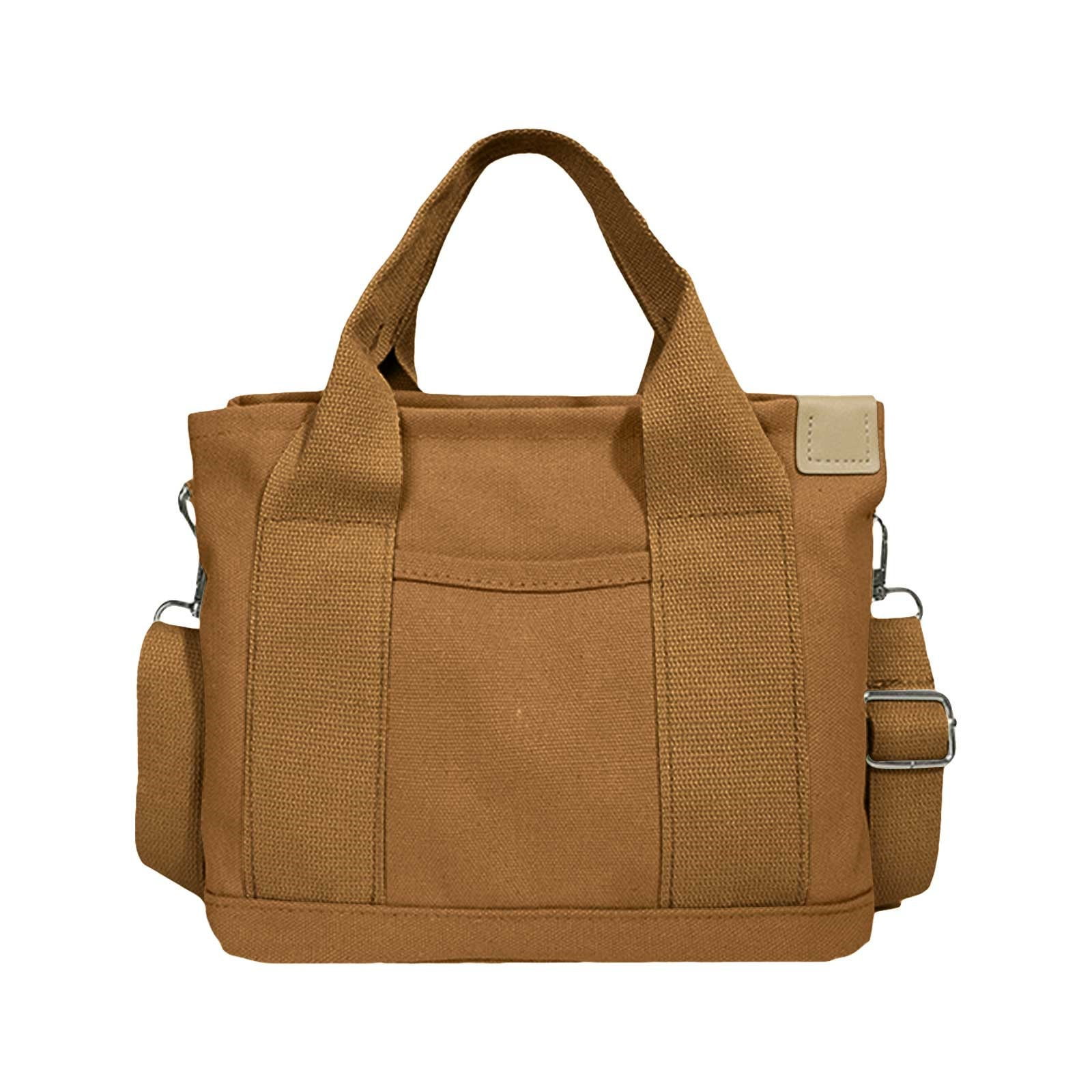 ZTTD Small Solid Tote Bag Cute Simple Canvas Bag Fashionable ...