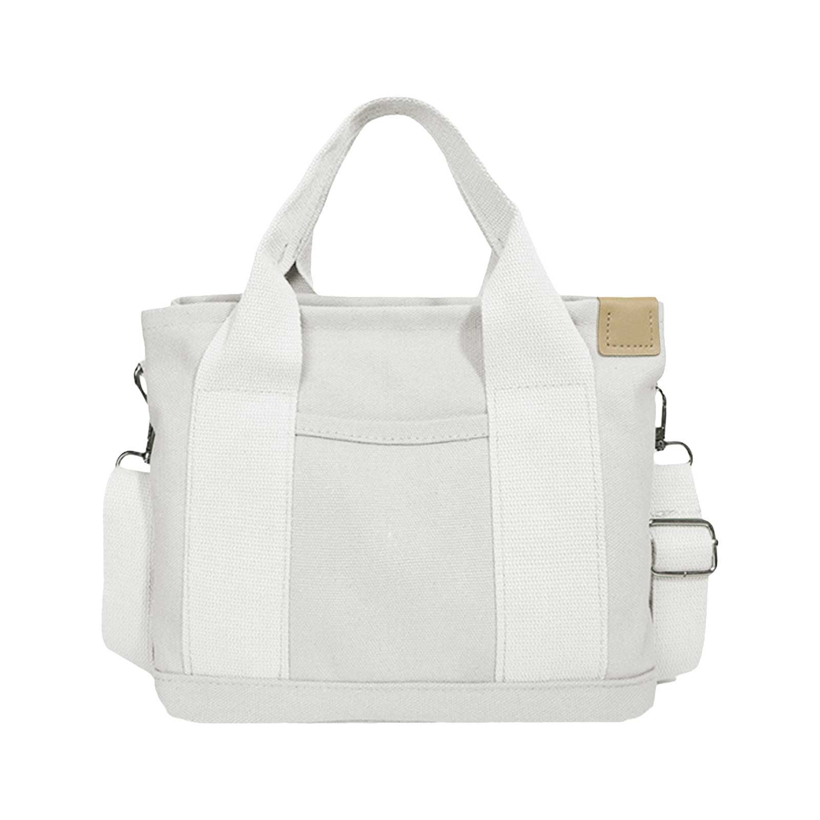 ZTTD Small Solid Tote Bag Cute Simple Canvas Bag Fashionable ...