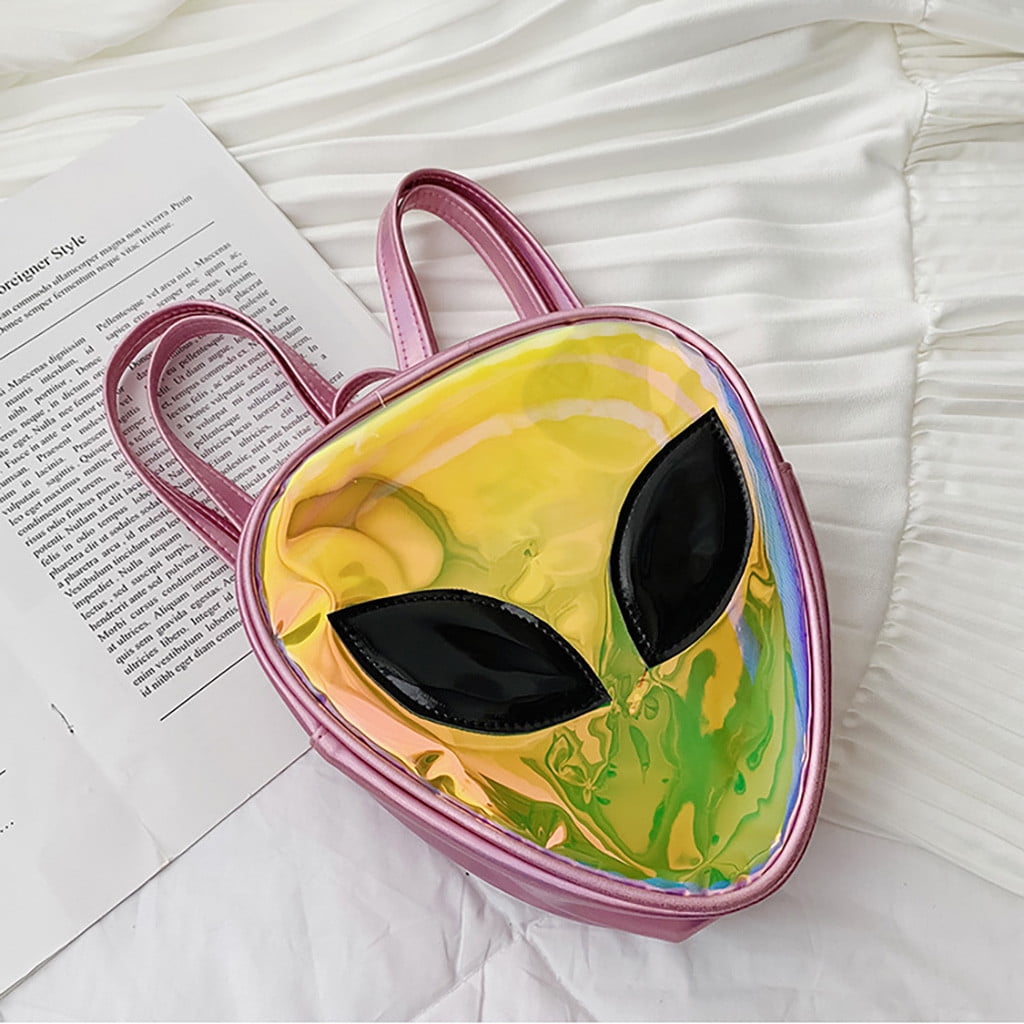 ZTTD Women Children Alien Transparent Jelly Bag Shoulder Bag Backpack ...