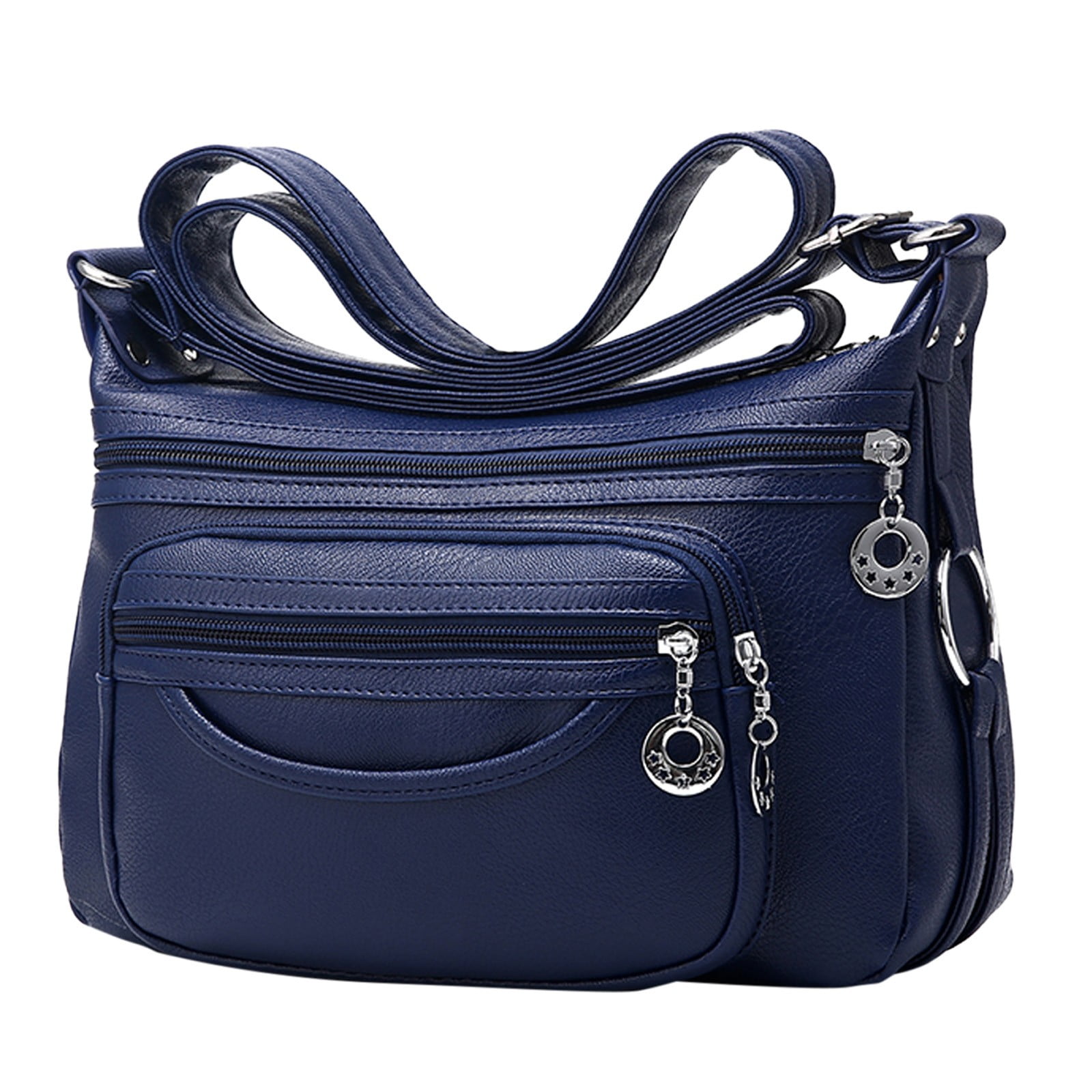 ZTTD Women Vegan PU Leather Crossbody Bag, Lightweight Shoulder Bag ...