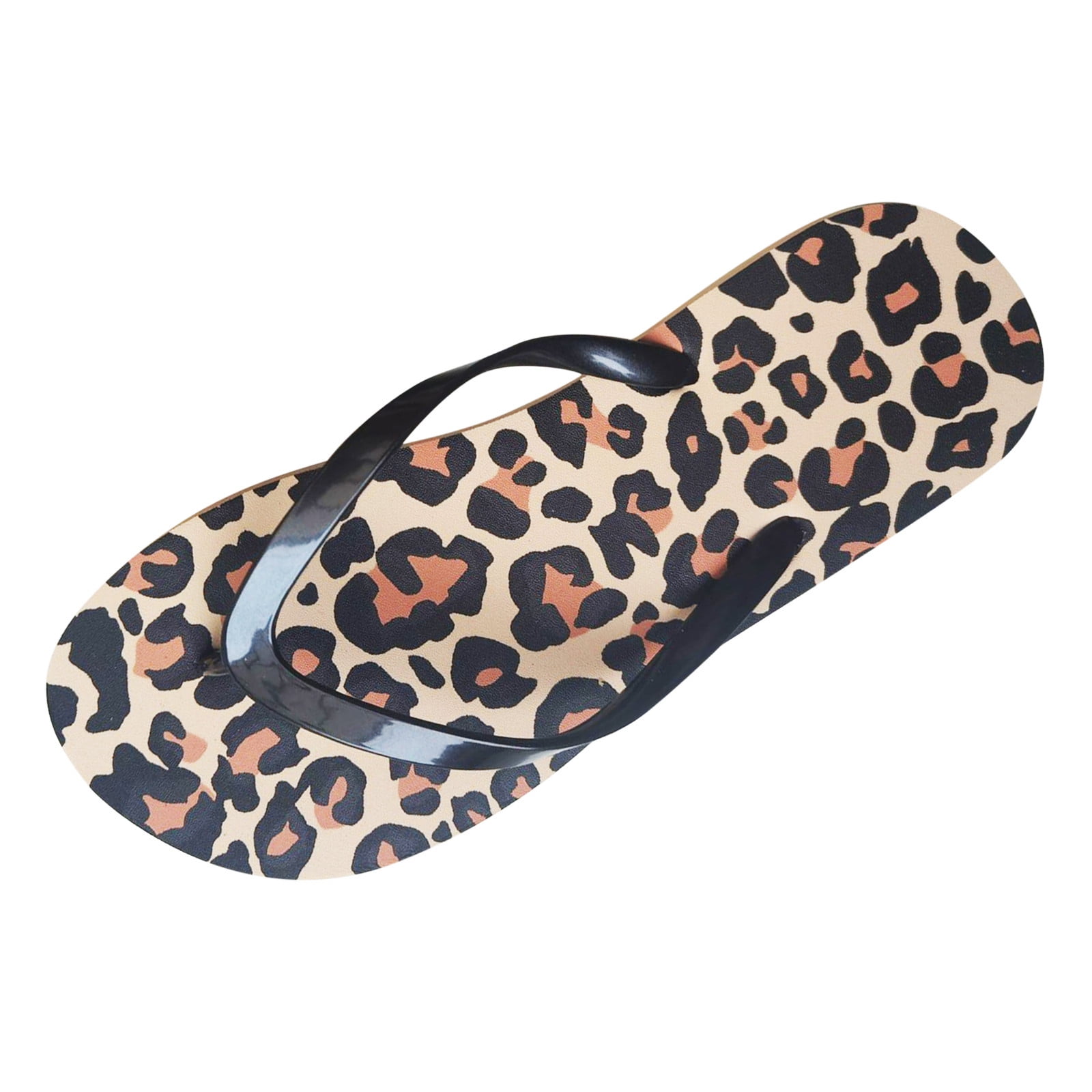 ZTTD Women Slippers Solid Color Flip Flops Flat Flip Flops Beach ...
