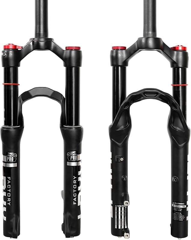 ZTZ 20 inch Bike Air Suspension Fork, 120mm Travel, 9mm QR MTB Fork, 1 ...