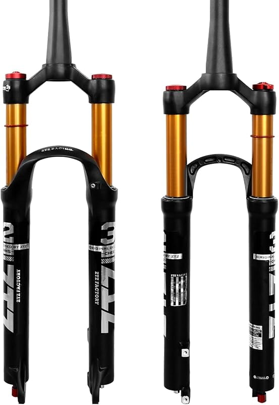 ZTZ 26/27.5/29 inch MTB Air Suspension Fork, 1 1/8 to 1.5 inch Tapered ...