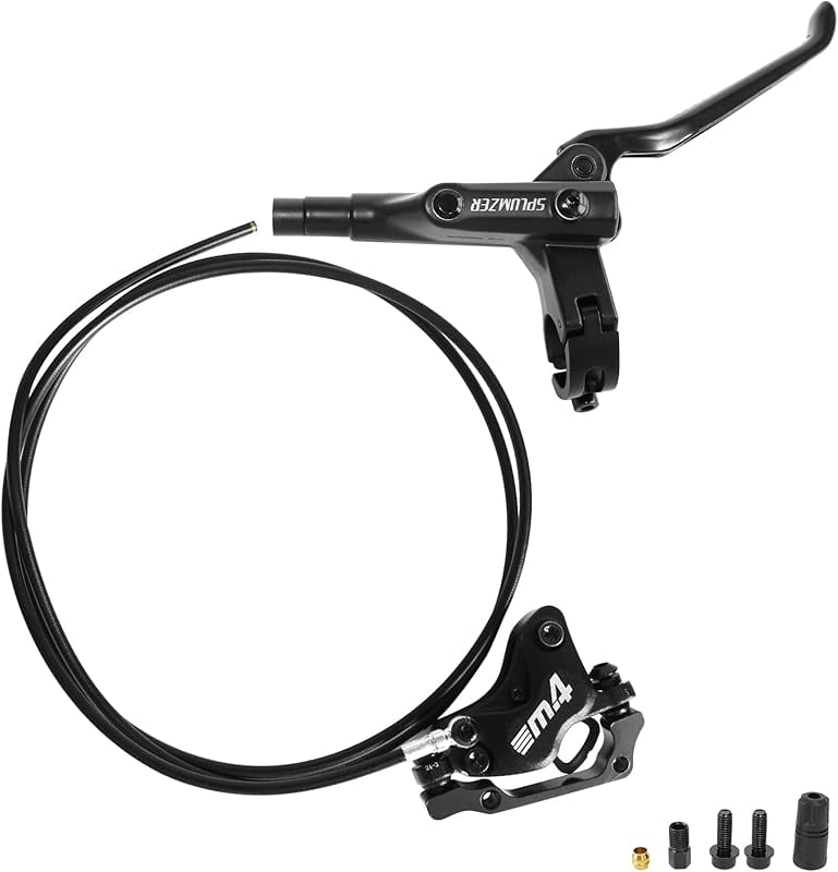 ZTZ 4-Piston Internal Routing Hydraulic Brake Set, Left Front 850mm and ...
