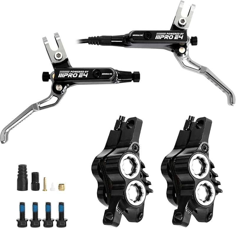 ZTZ IIIPRO E4 MTB Hydraulic Disc Brake Set, 4-Piston Hydraulic Brake ...
