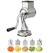 Miumaeov Stainless Steel Rotary Vegetable Cheese Grater Manual Rotary ...