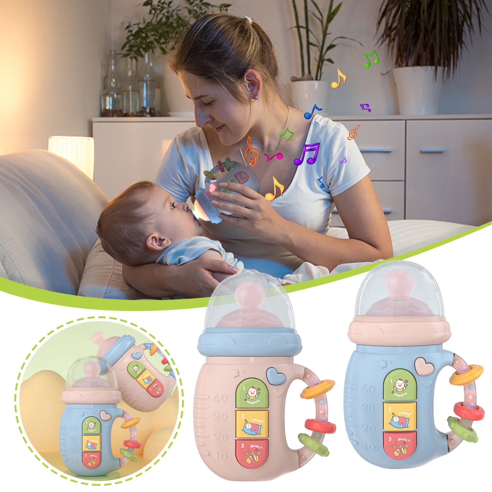 ZToonmas Baby Toys 6 to 12 Months Baby Bottle Singing Talking Toy Story ...