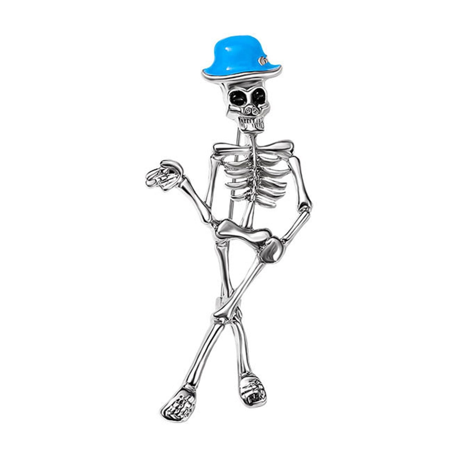 ZToonmas Chic Skeleton Brooch Pin - Halloween Costume Accessory for ...