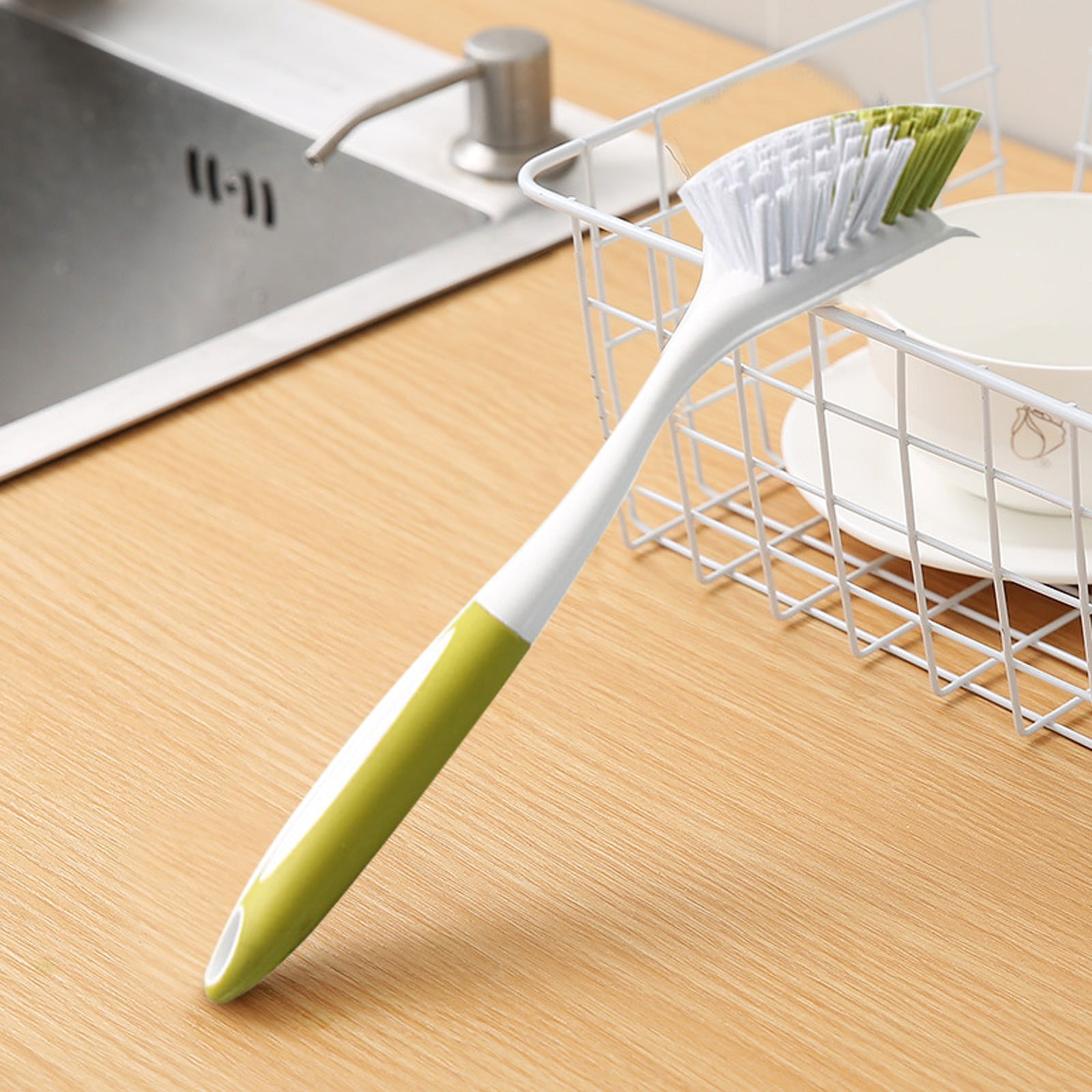ZToonmas Dishwashing Brush With Handle Stiff Bristles Dishwashing Brush ...