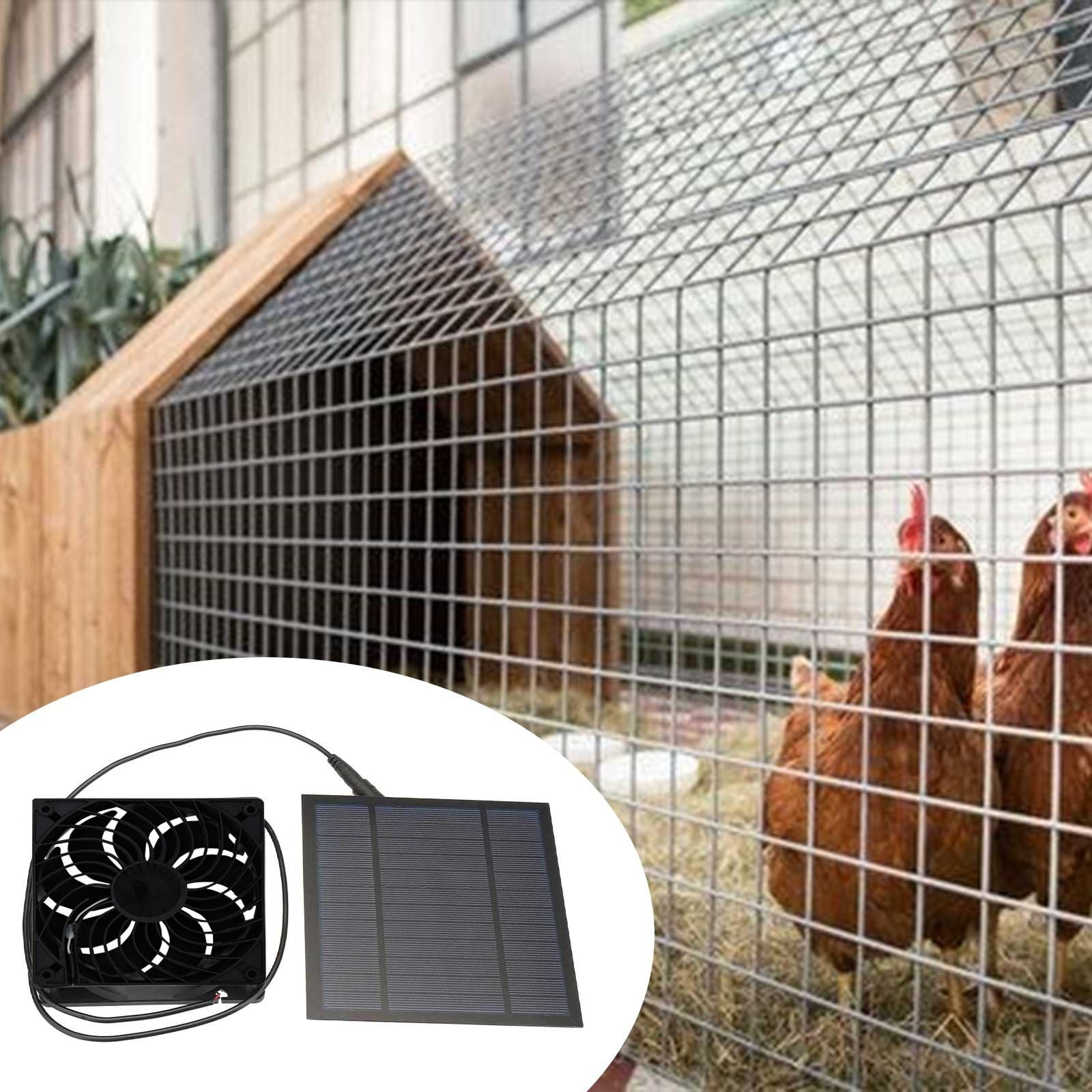 ZToonmas Fan Solar Powered Exhaust Fan Kit for Chicken Coops ...