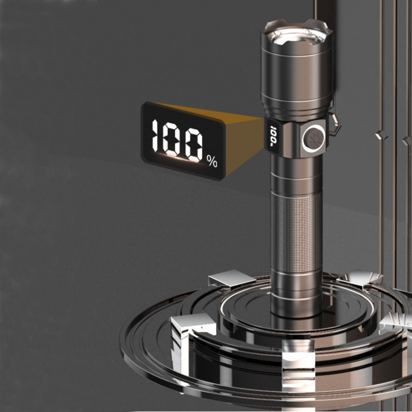 ZToonmas Flashlight LCD Battery Flashlight 10000 Lumens Super Bright ...