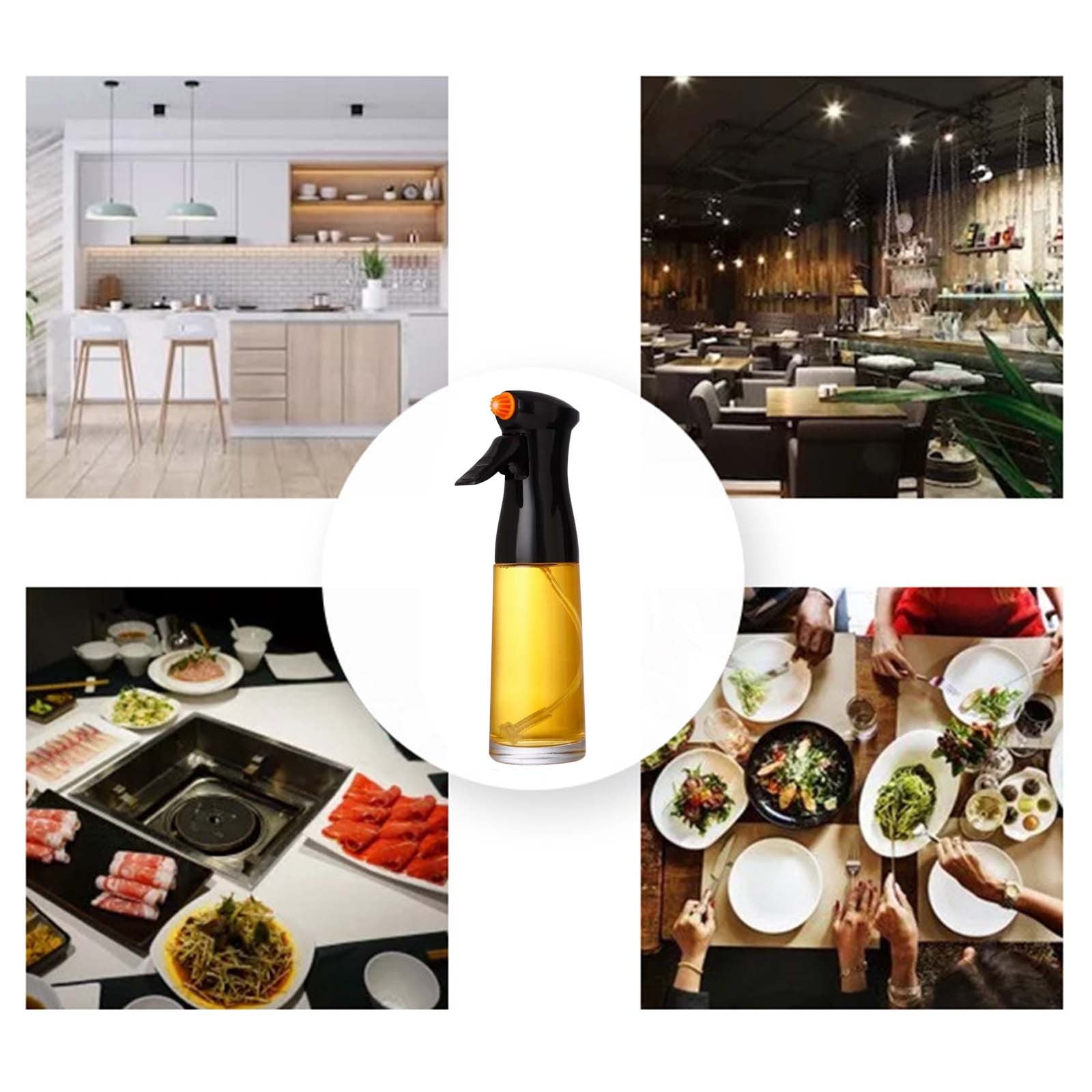 ZToonmas Grill 220ml Oil Spray Bottle Press-type Atomizing Oil Spray ...