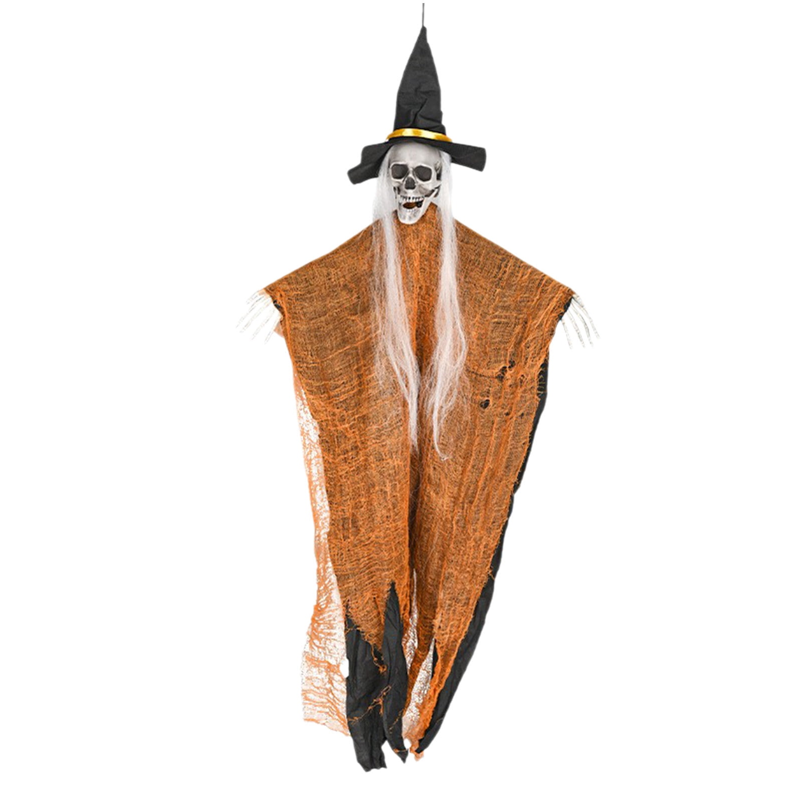 ZToonmas Halloween Animatronics, Halloween Skeleton Wich Hanging Scary ...