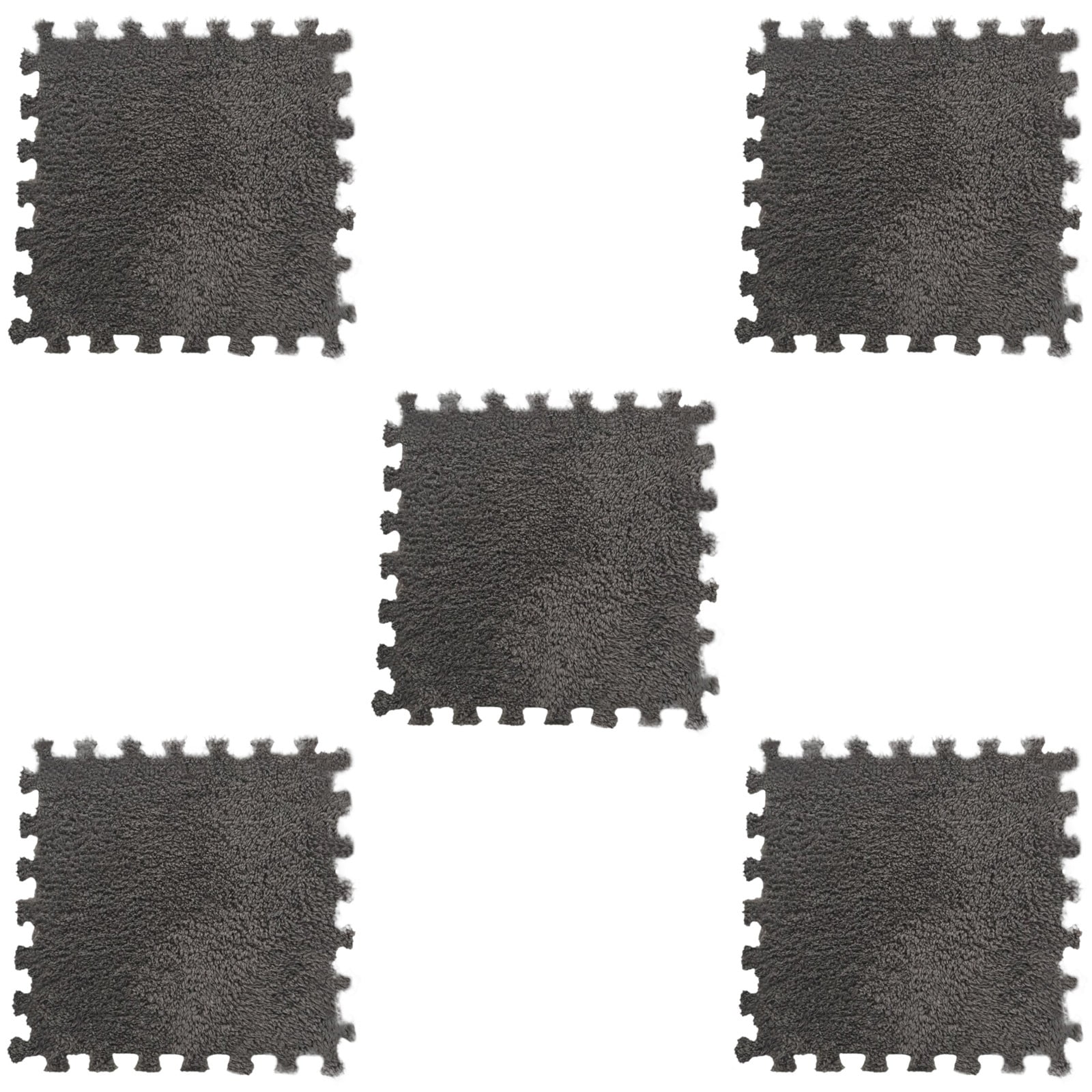 ZToonmas Interlocking Rugs for Living Room, Soft Foam Squares 5Pcs 11 ...