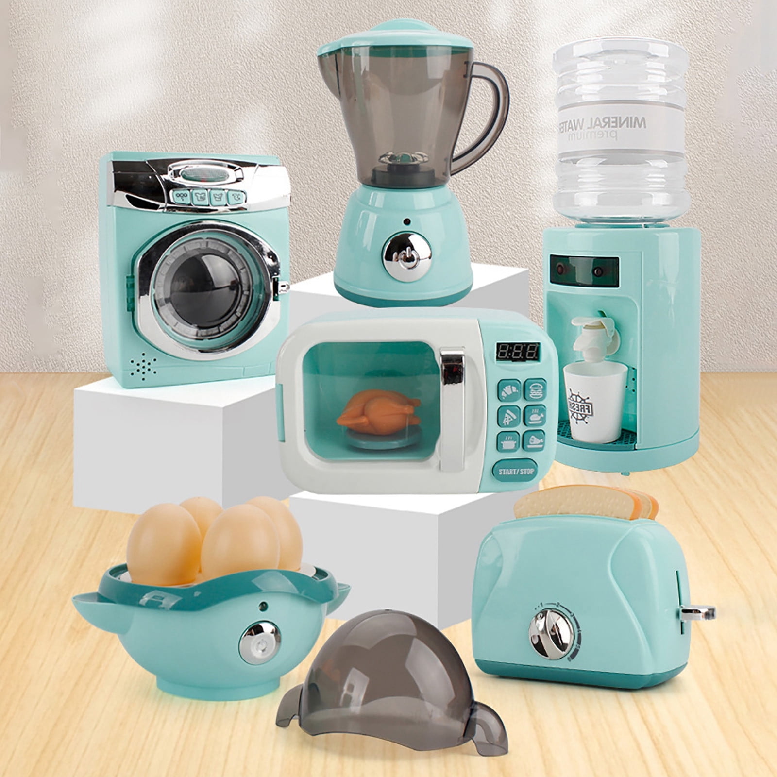 ZToonmas Kitchen Play Set Mini Kitchen Set Indoor Games Kitchen Cooking ...