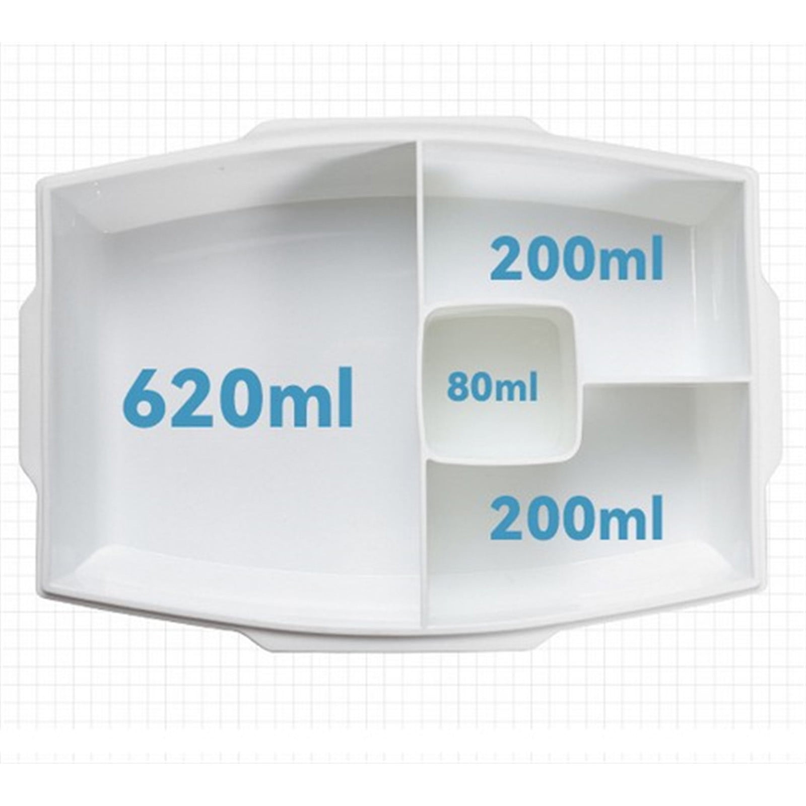 ZToonmas Lunch Box for , Microwave Safe Double Layered Lunch Box, Plastic Split Box, Bento Box ...