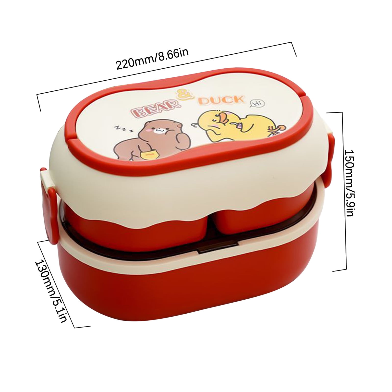 ZToonmas Multifunctional Japanese-Style Cute Cartoon Bento Box for Kids ...