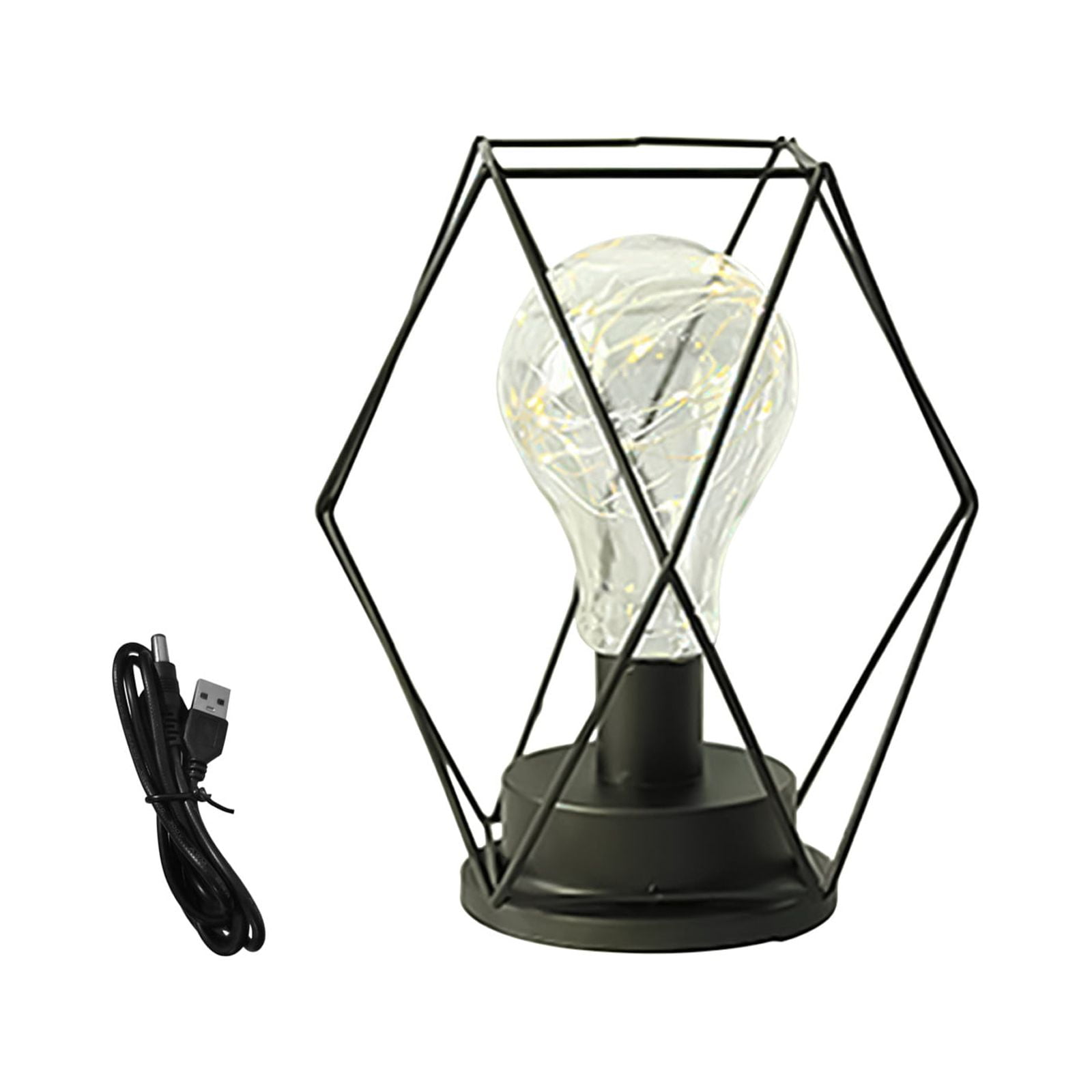 ZToonmas Night Light Metal Led Lantern Battery Powered, Light With Led ...