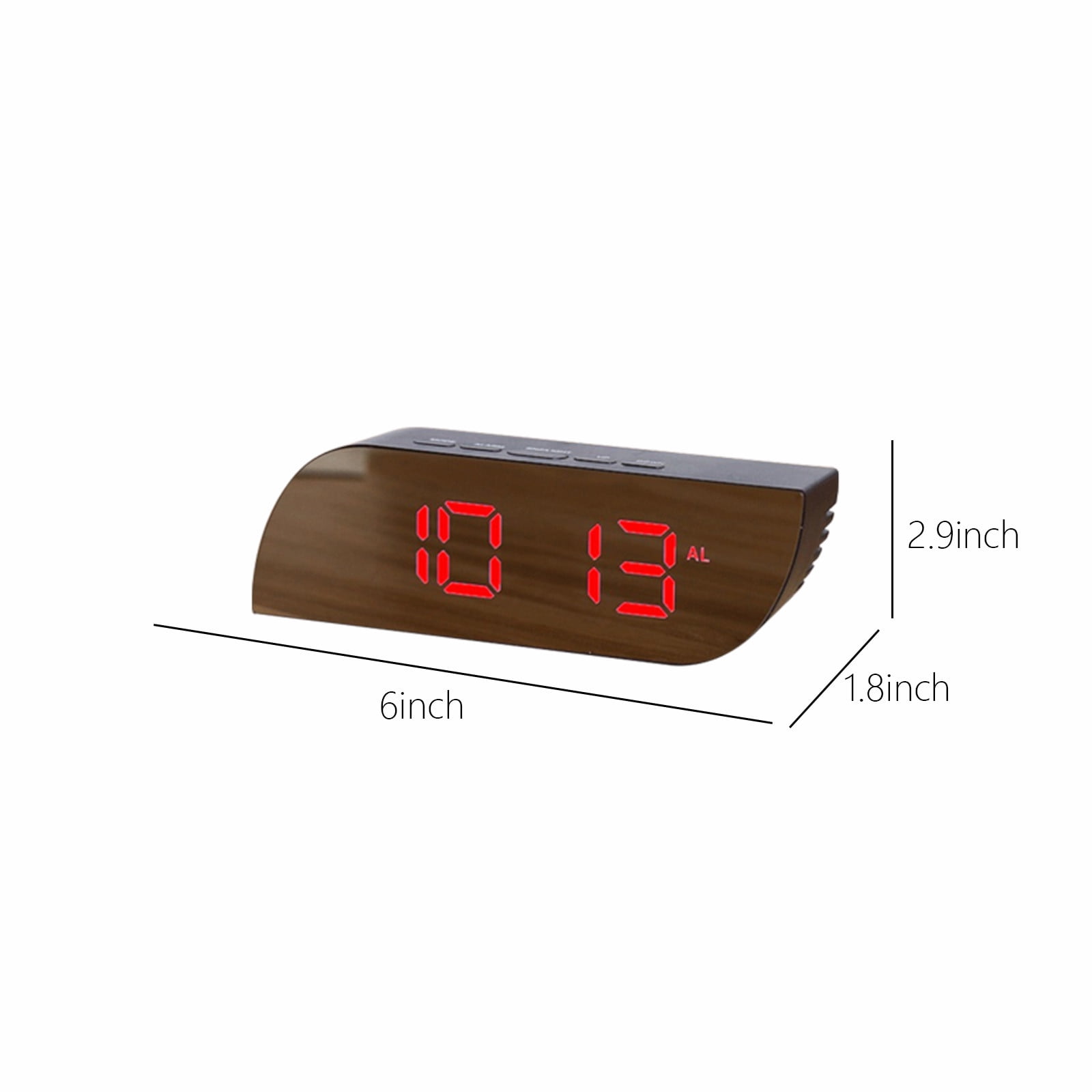 ZToonmas Night Light Smart Led Mirror Digital Alarm Clockdigital Clock ...