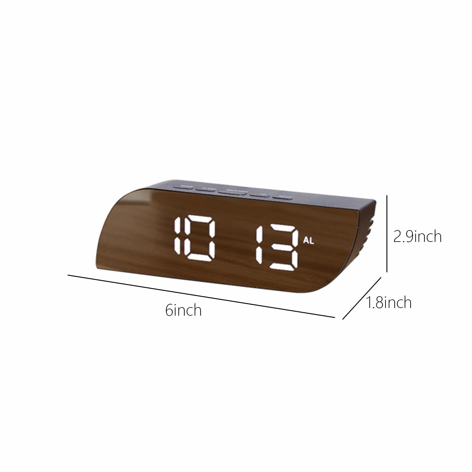 ZToonmas Night Light Smart Led Mirror Digital Alarm Clockdigital Clock ...