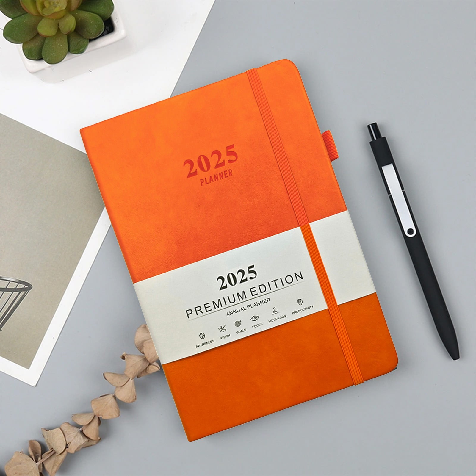ZToonmas Notebook 2025 English Calendar 365 Days Daily Study Plan ...