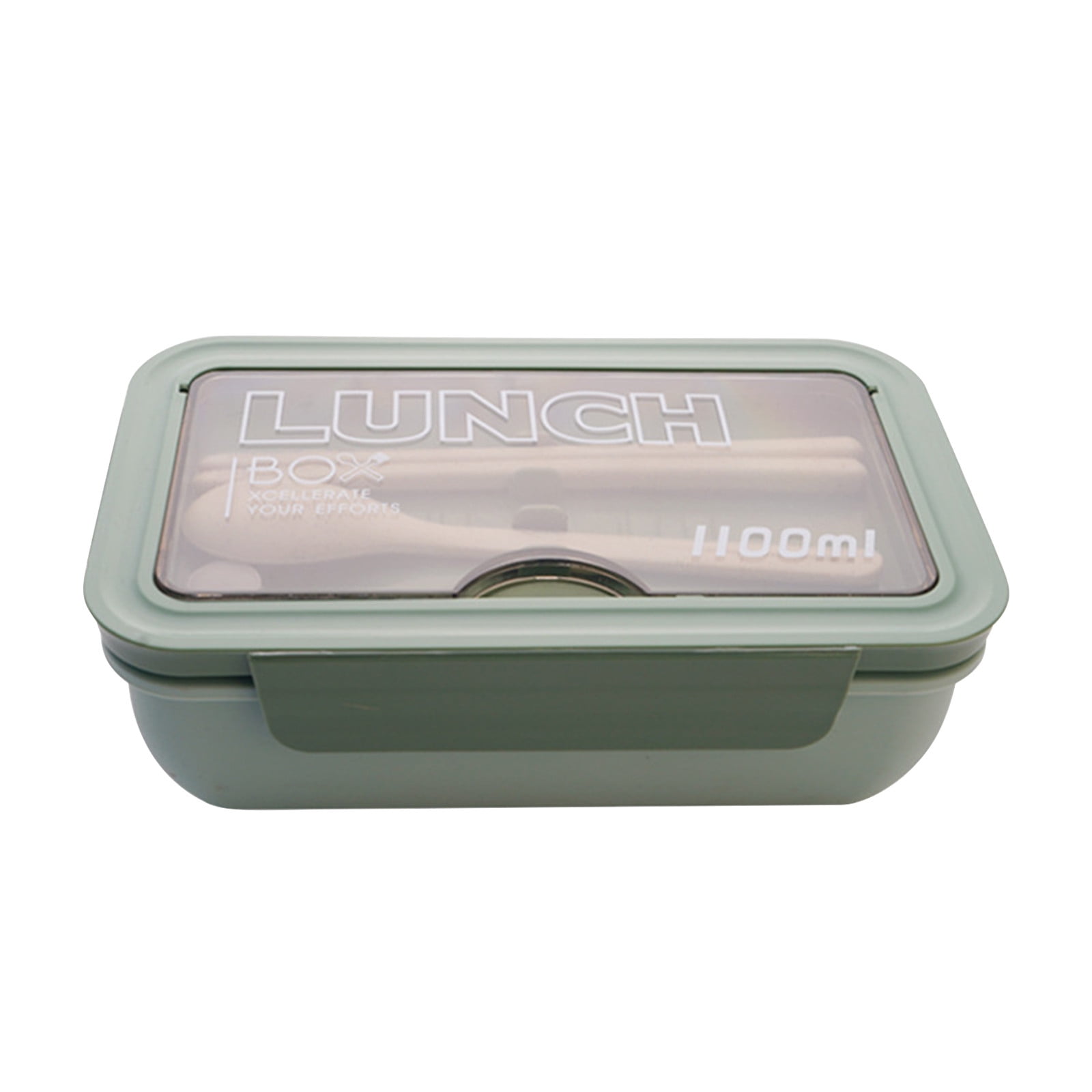 ZToonmas Partition Lunch Box Plastic Bento Compartment Sealed Portable ...