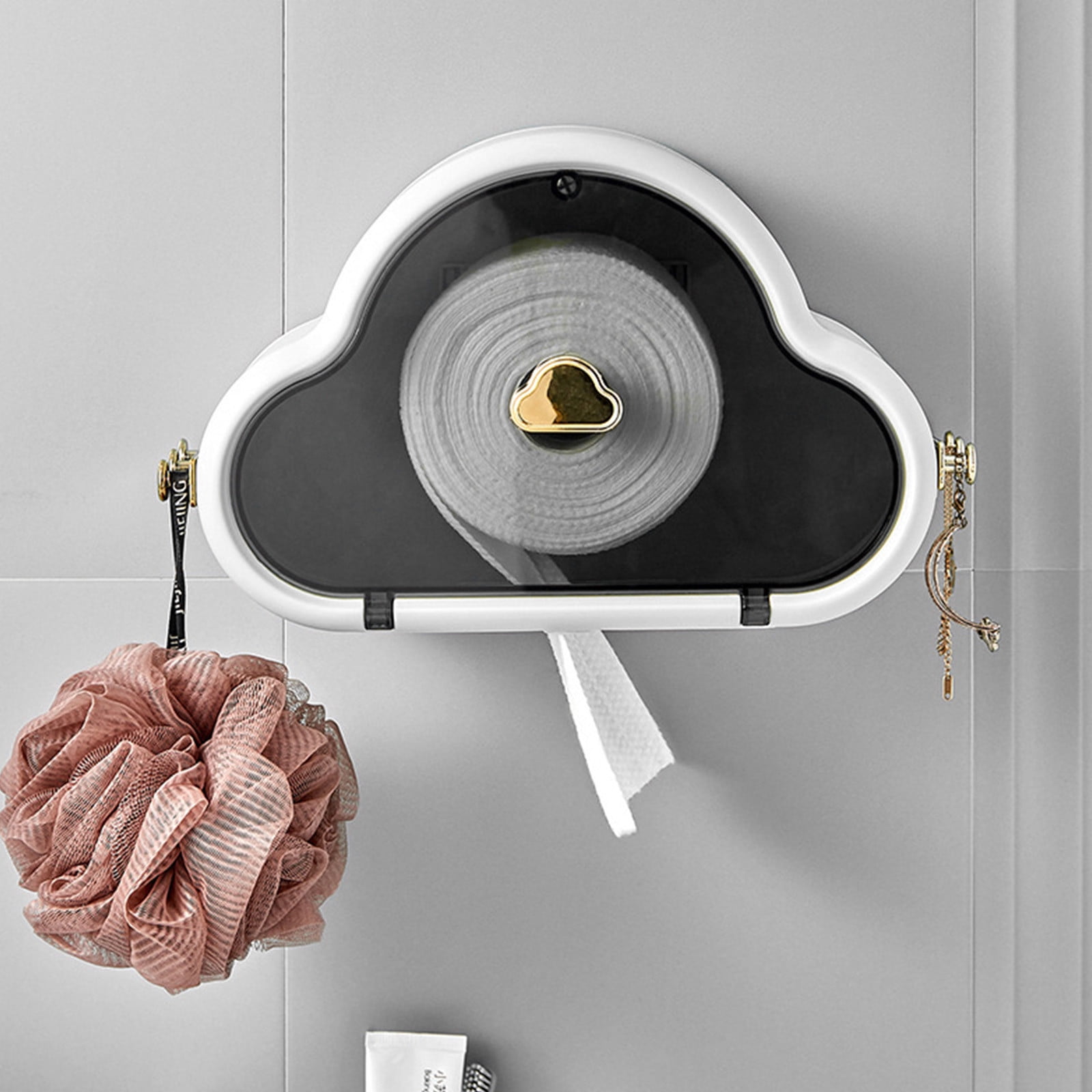 ZToonmas Toilet Paper Box, Cloud-Shaped Roll Paper Box, 8" x 12.8" x 5. ...