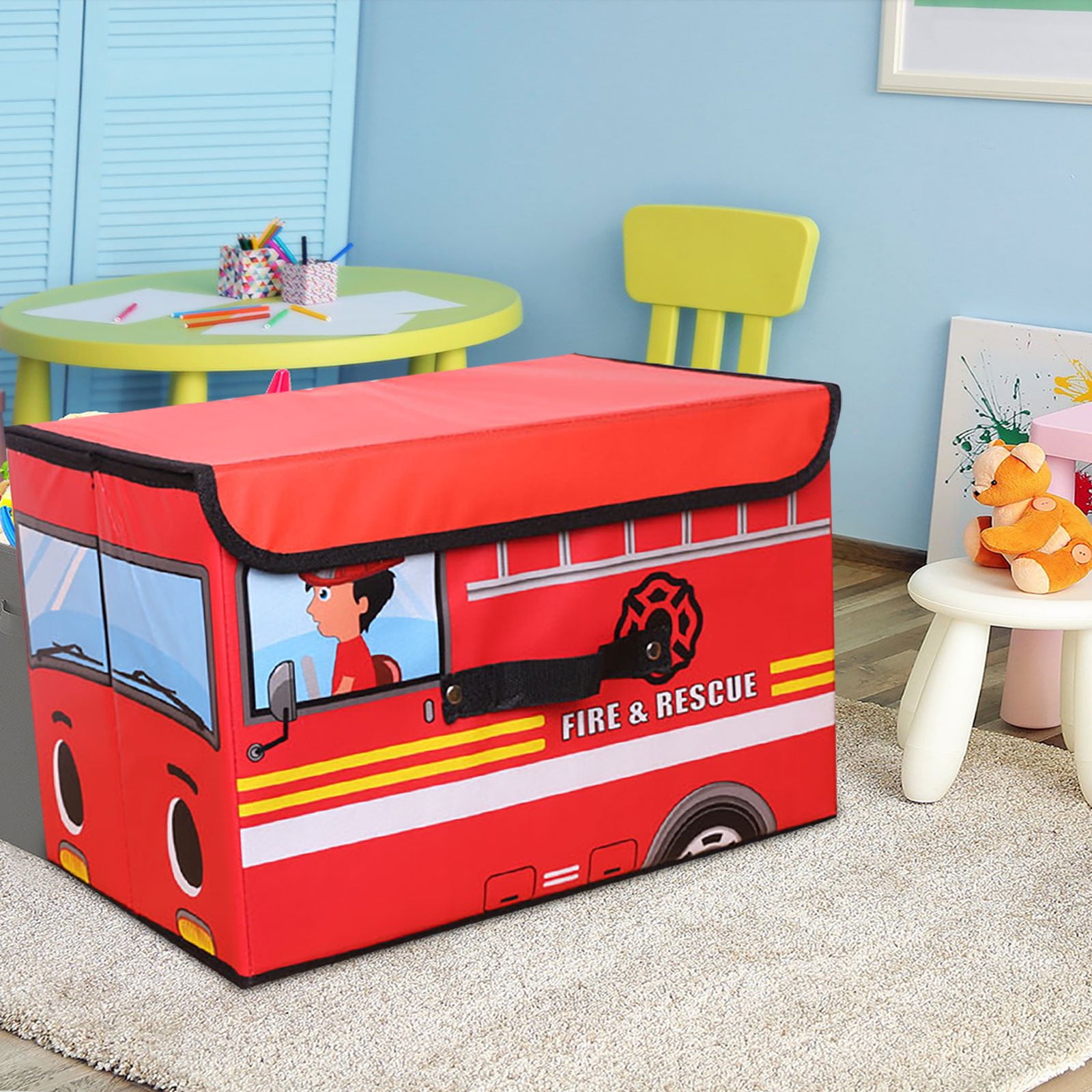 ZToonmas Toys Toy Chest with Flip- Lid Kids Storage for Playroom Closet ...