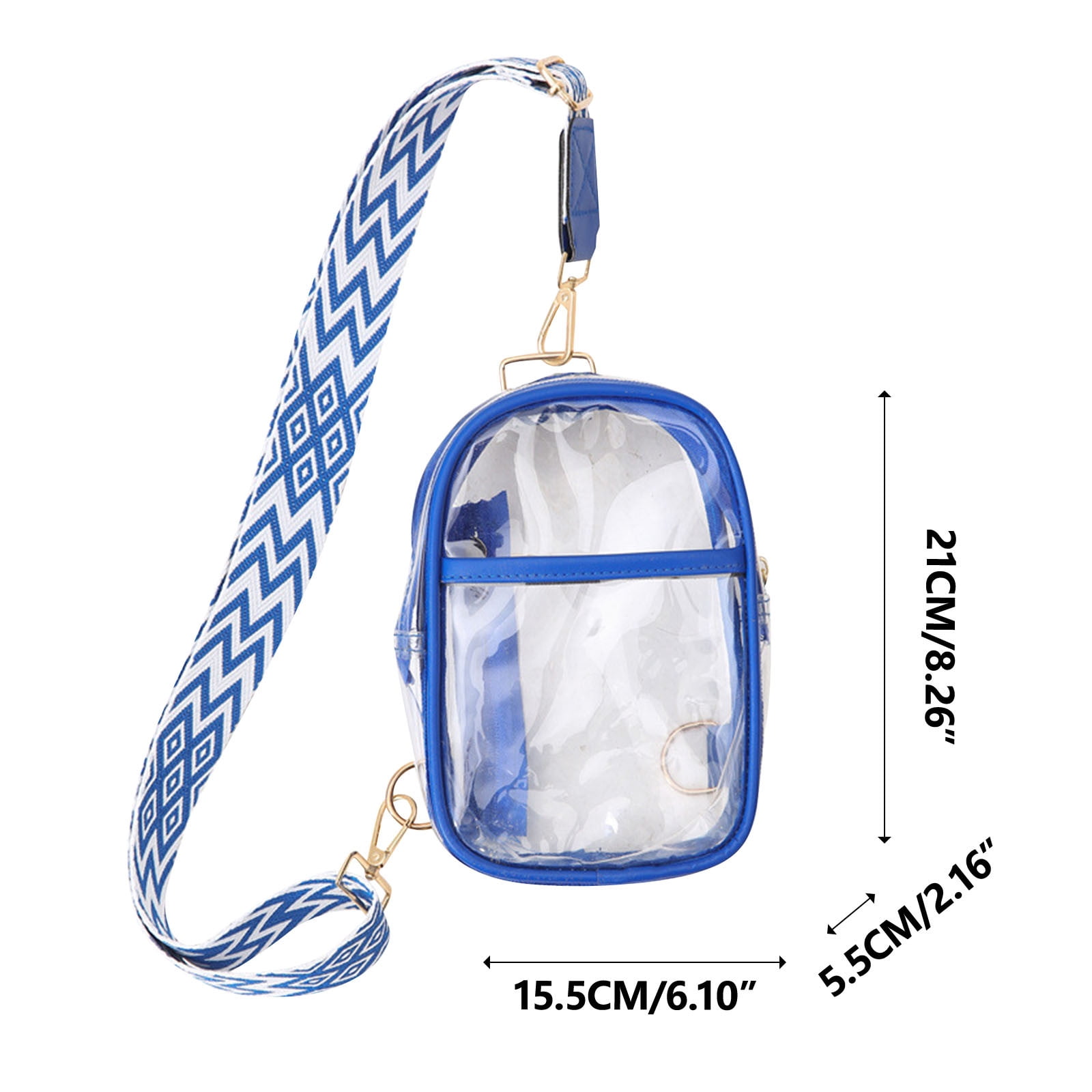 ZToonmas Transparent Pvc Shoulder Crossbody Bag Style Trend Casual Pvc ...