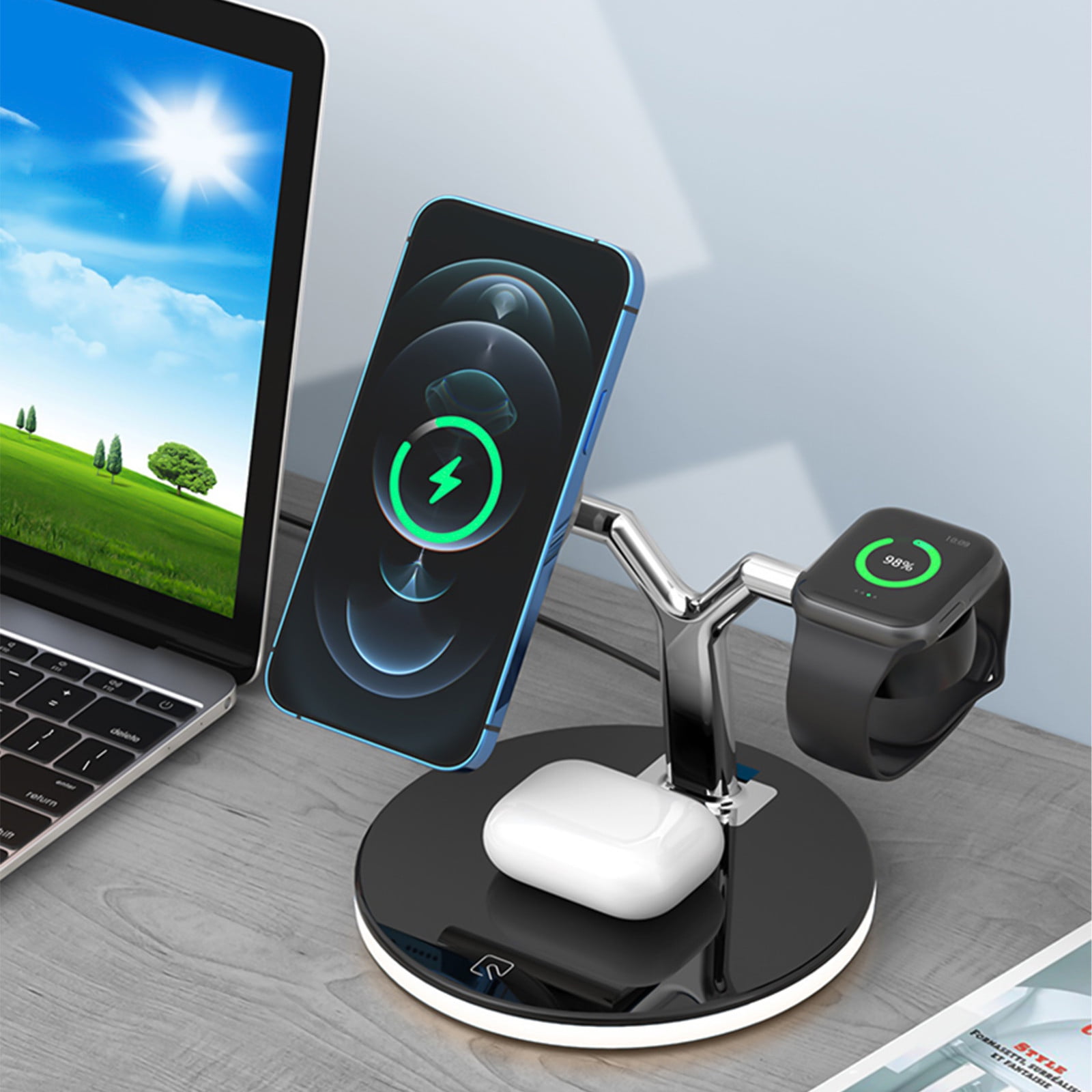 ZToonmas Wireless Charging Night Light, Magnetic Wireless Charging ...
