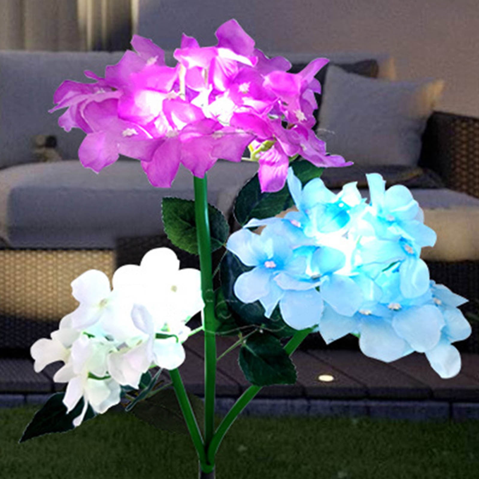 ZToonmas outdoor lights New Solar Lantern Hydrangea Macrophylla ...